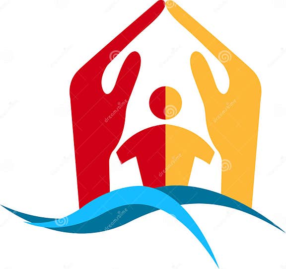 Home logo stock vector. Illustration of friendly, hand - 20410255