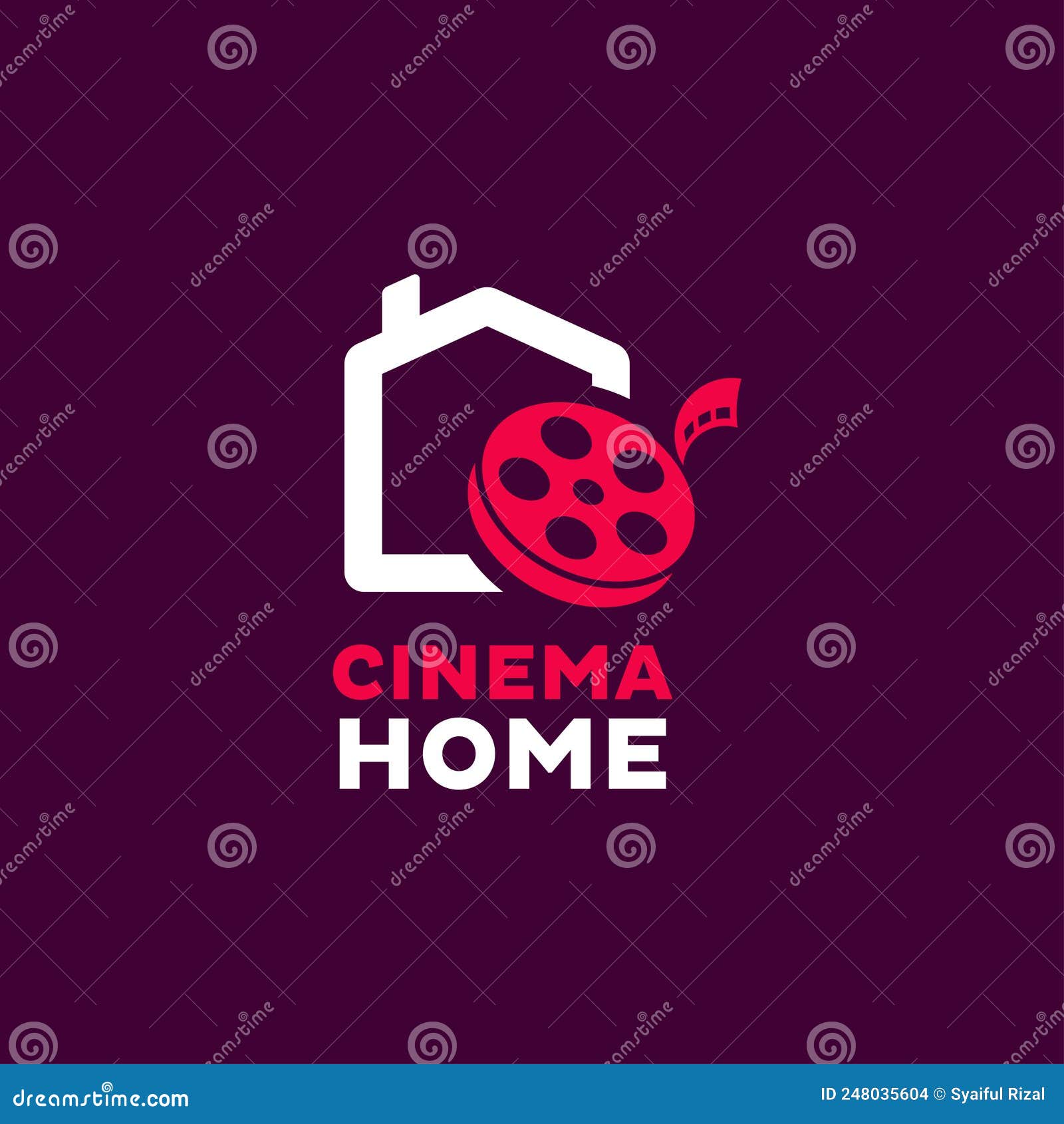 Home Cinema Logo stock illustration. Illustration of company - 248035604