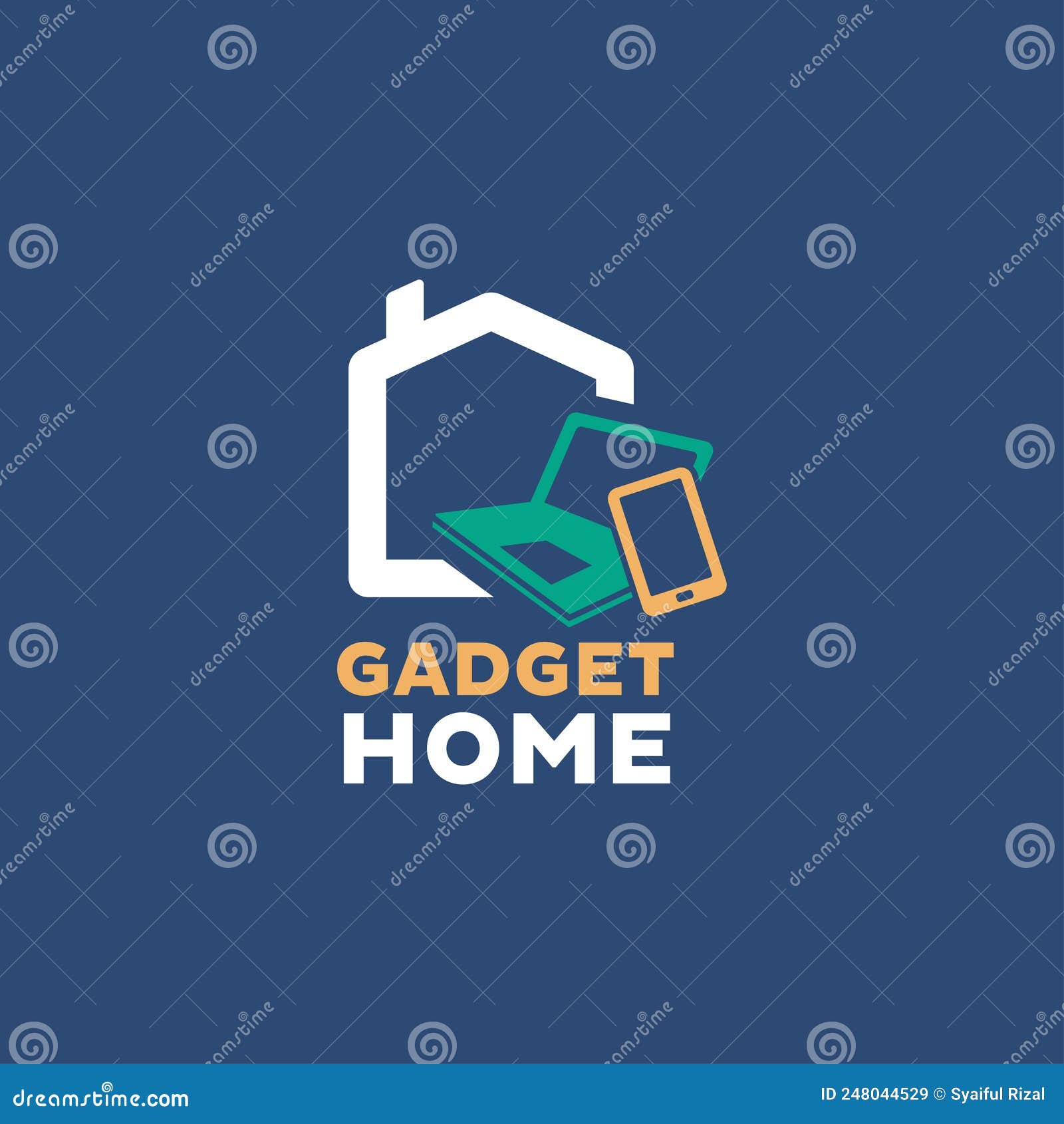Home Gadget Logo stock illustration. Illustration of laptop - 248044529