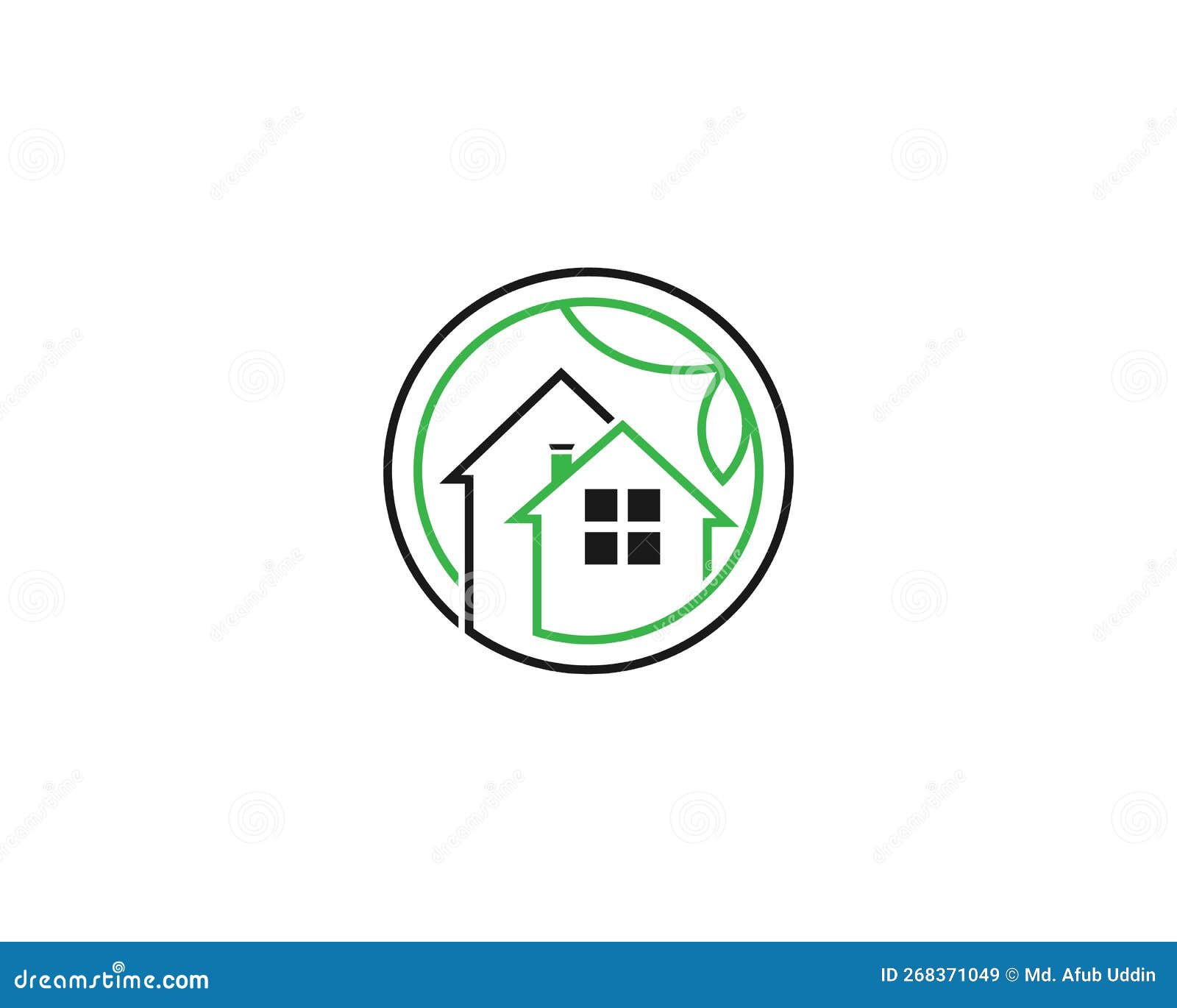 Home Logo Design Template stock vector. Illustration of circle - 268371049