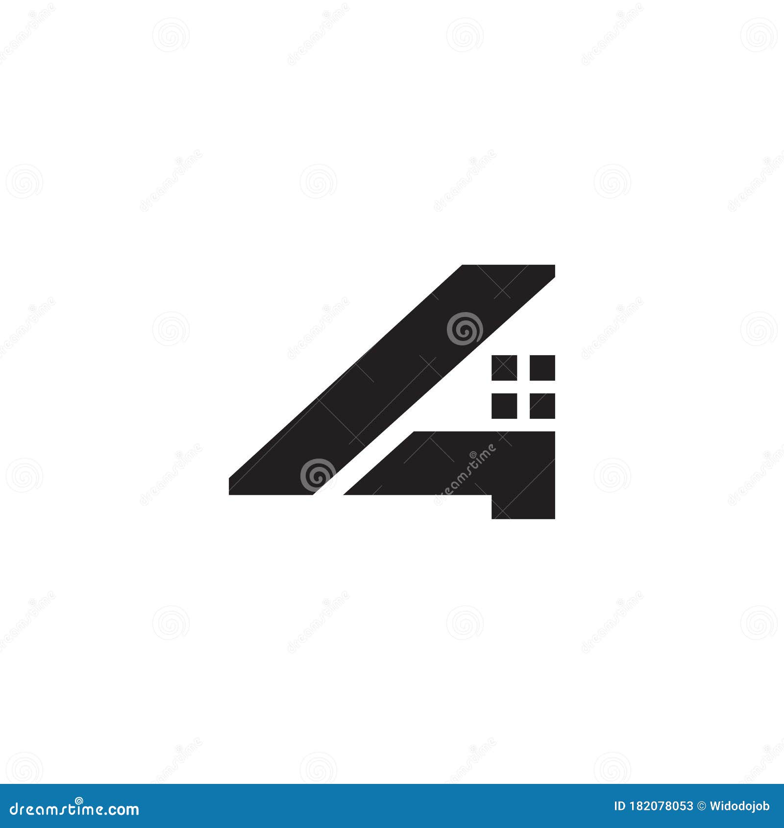 4 home logo design vector stock vector. Illustration of house - 182078053