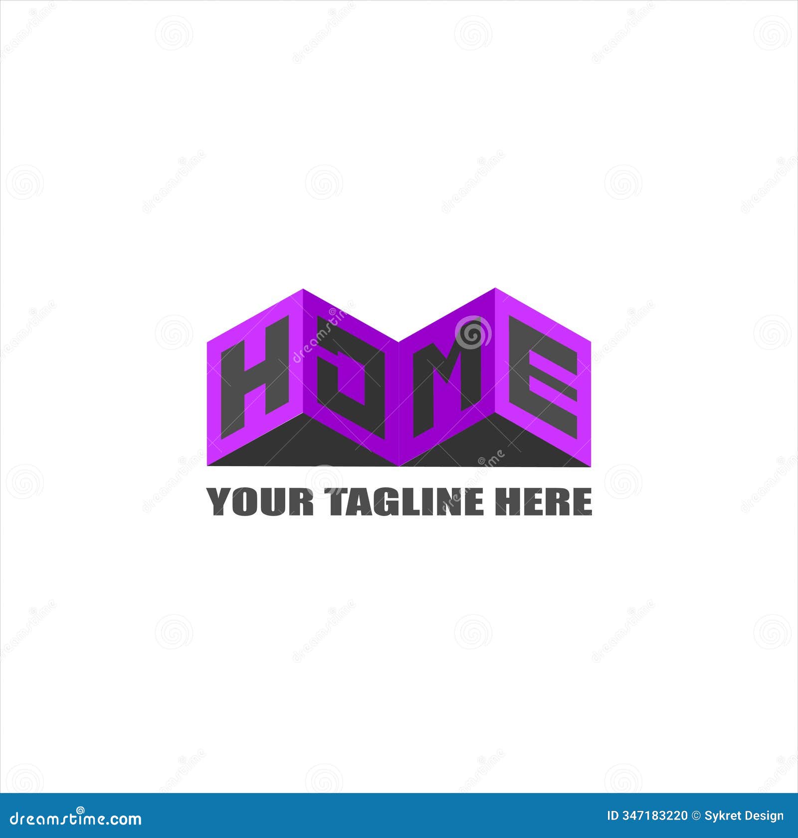 Home Logo Icon with Creative Vector Illustration Stock Illustration ...