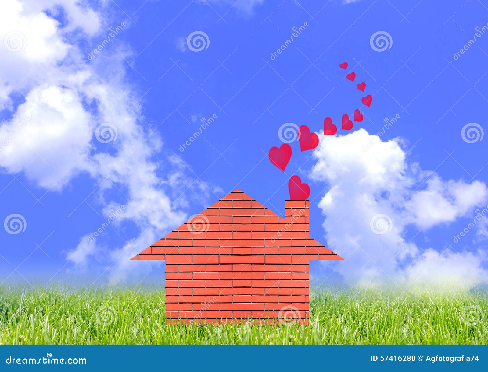 Home with love stock photo. Image of park, collage, people - 57416280