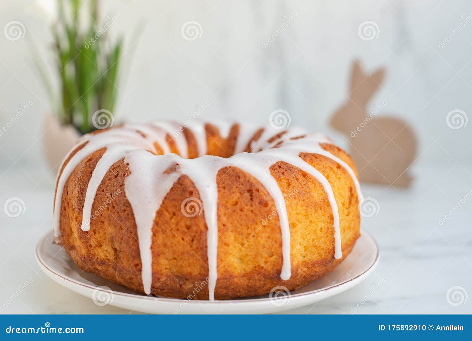 Home Made Apple Carrot Sponge Cake for Easter Stock Photo - Image of ...
