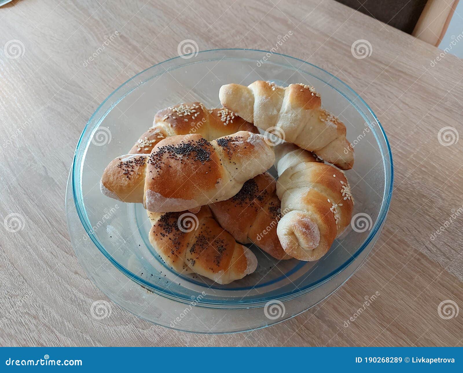 Home made baked rolls stock image. Image of rolls, meal - 190268289