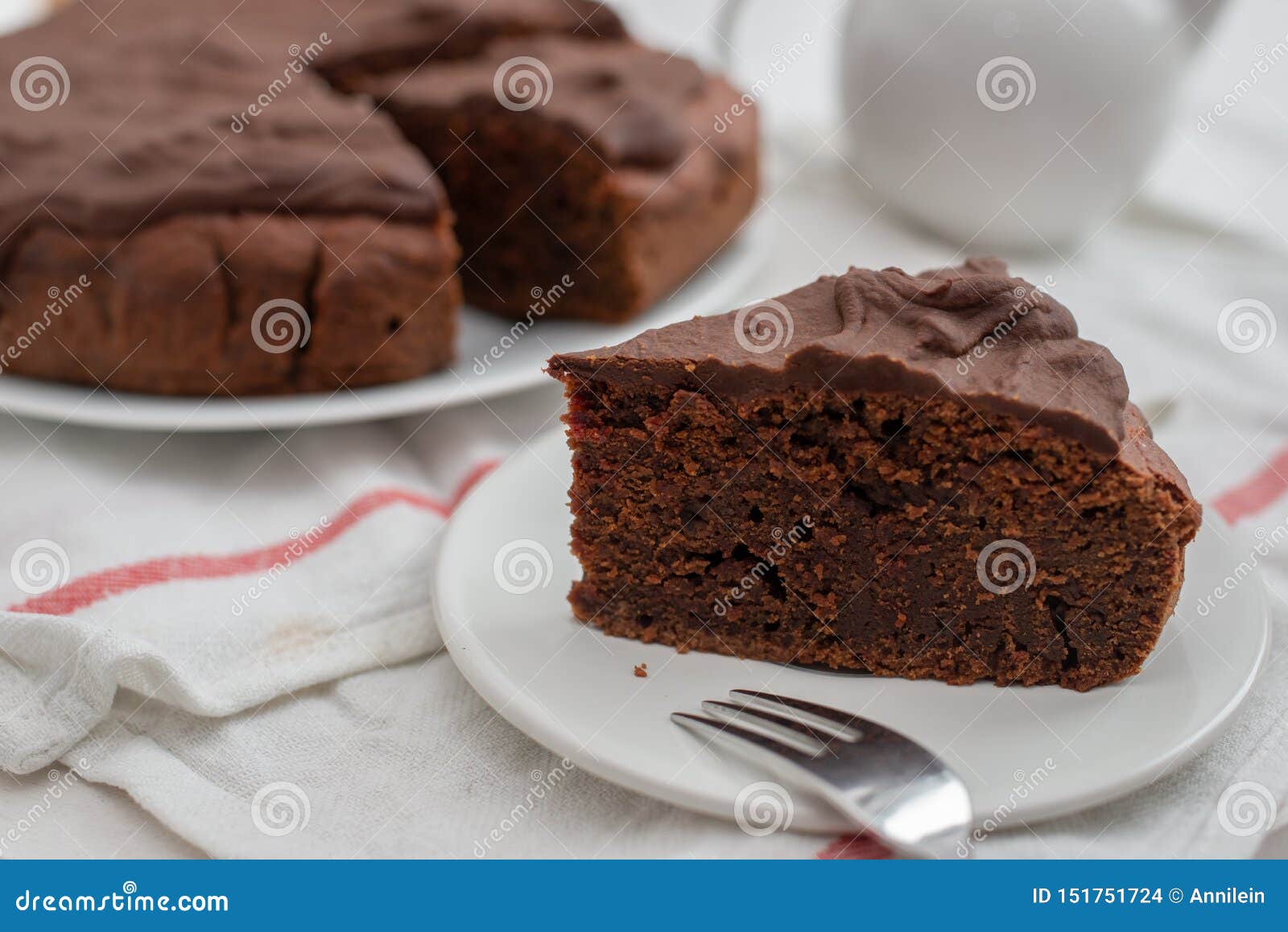 Home Made Chocolate Beet Root Cake on a Table Stock Photo - Image of ...