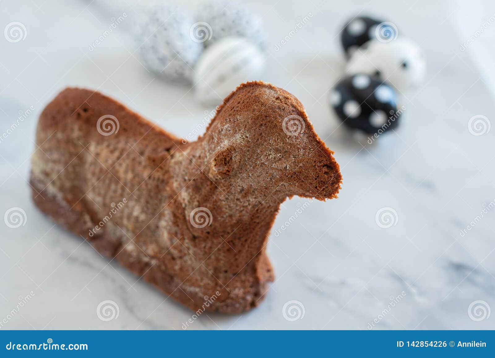 Home Made Chocolate Easter Lamb Cake Stock Photo - Image of chocolate ...