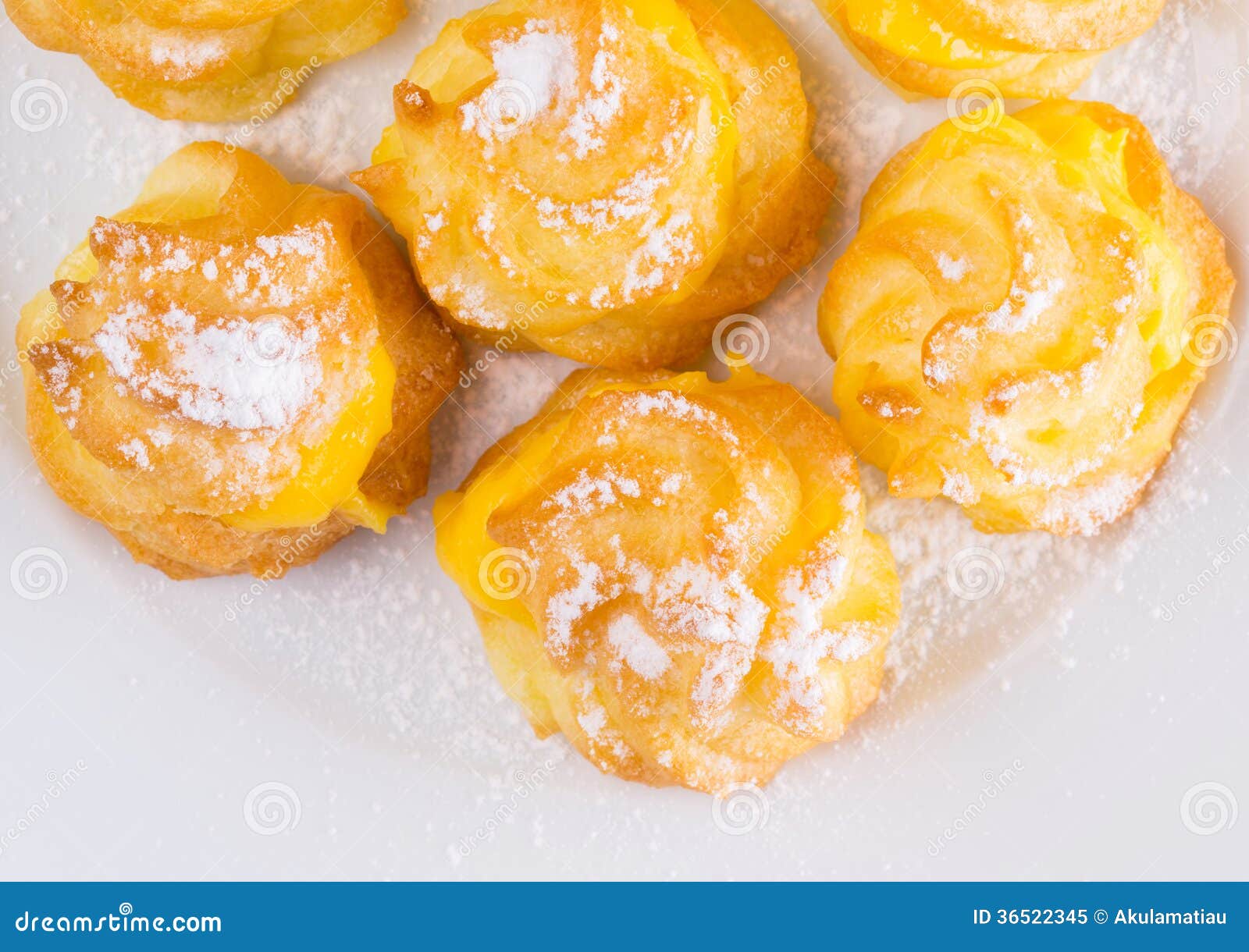 Home Made Cream Puff Close Up III Stock Image - Image of flavor ...