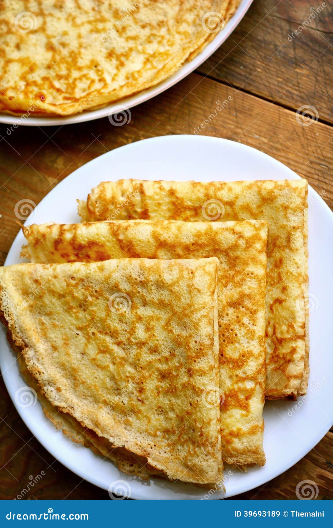 Home made crepes stock image. Image of home, three, delicious - 39693189