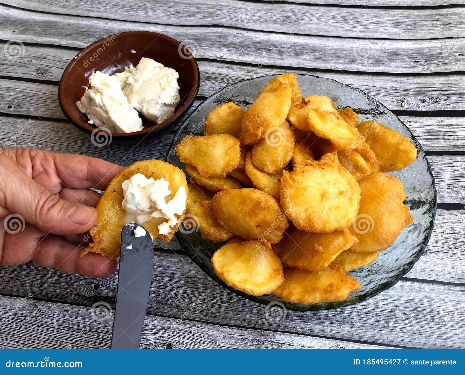 Home Made Deep Fried Potato Chips Stock Image - Image of meal, fried ...