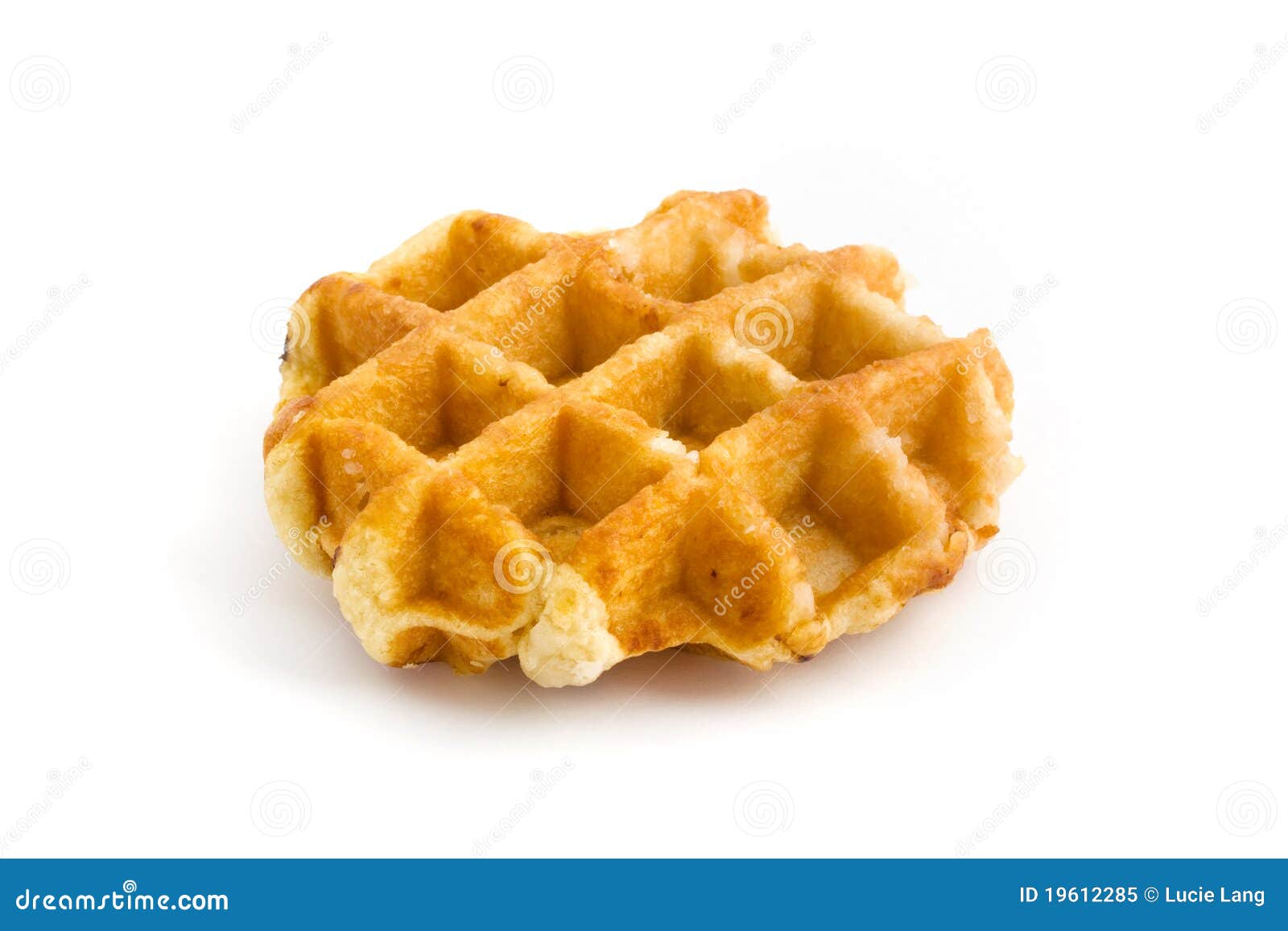 Home Made Fresh Waffle Over White Stock Image - Image of butter, candy ...