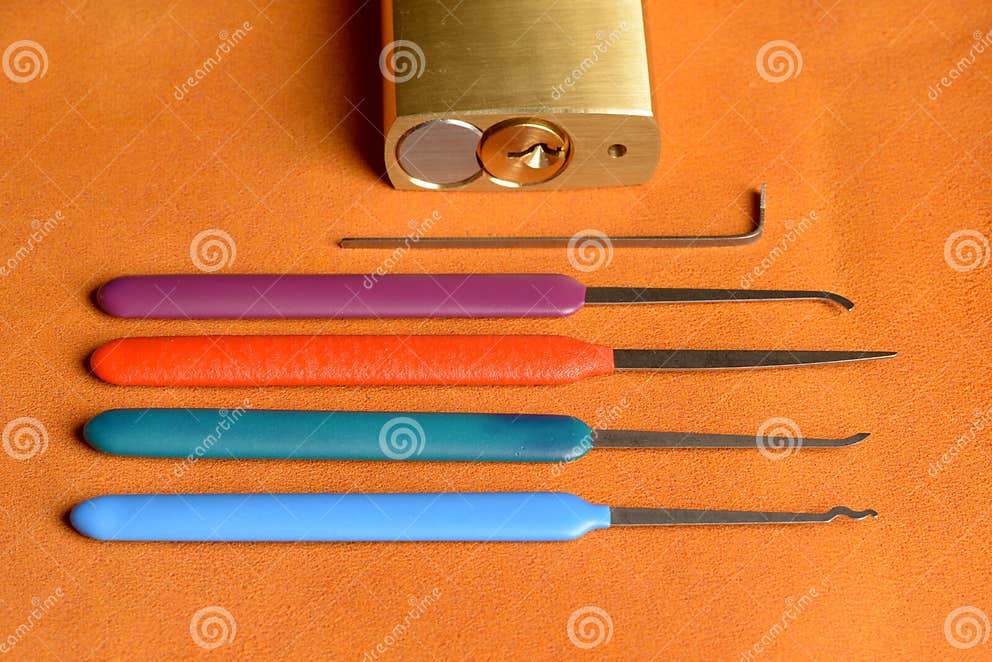 Home made lockpicks stock image. Image of mechanism, training - 65491659