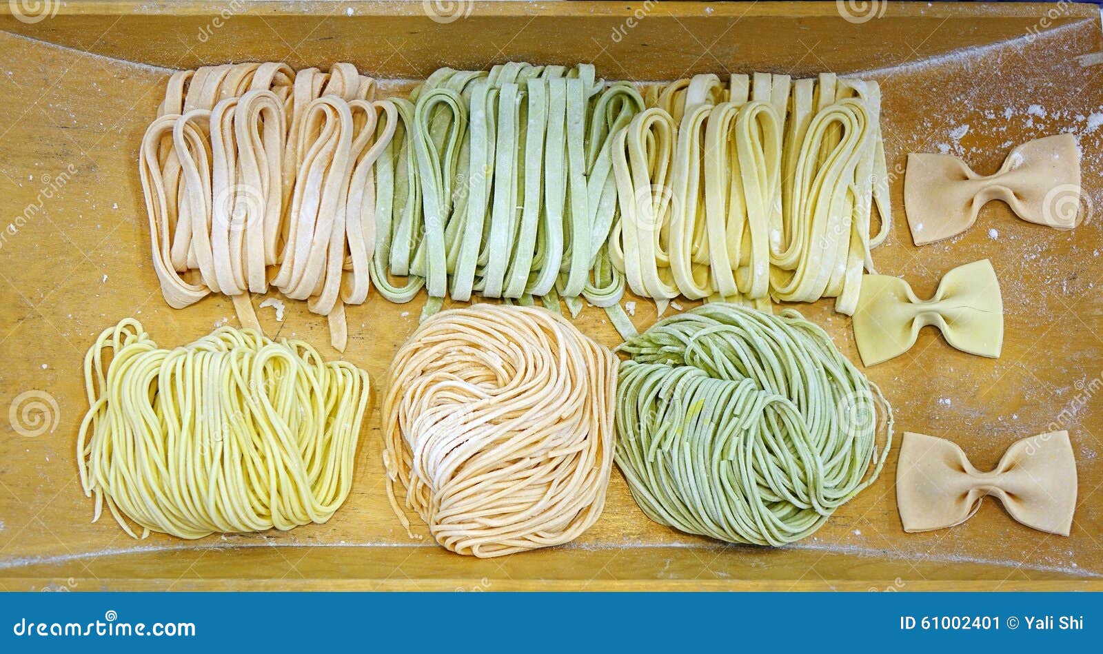 Home Made Pasta Samples stock image. Image of durum, green - 61002401