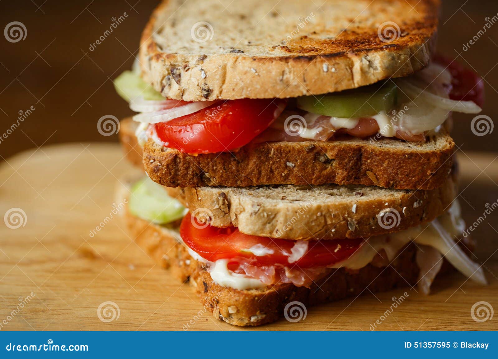 Home made sandwiches stock image. Image of sandwich, kitchen - 51357595