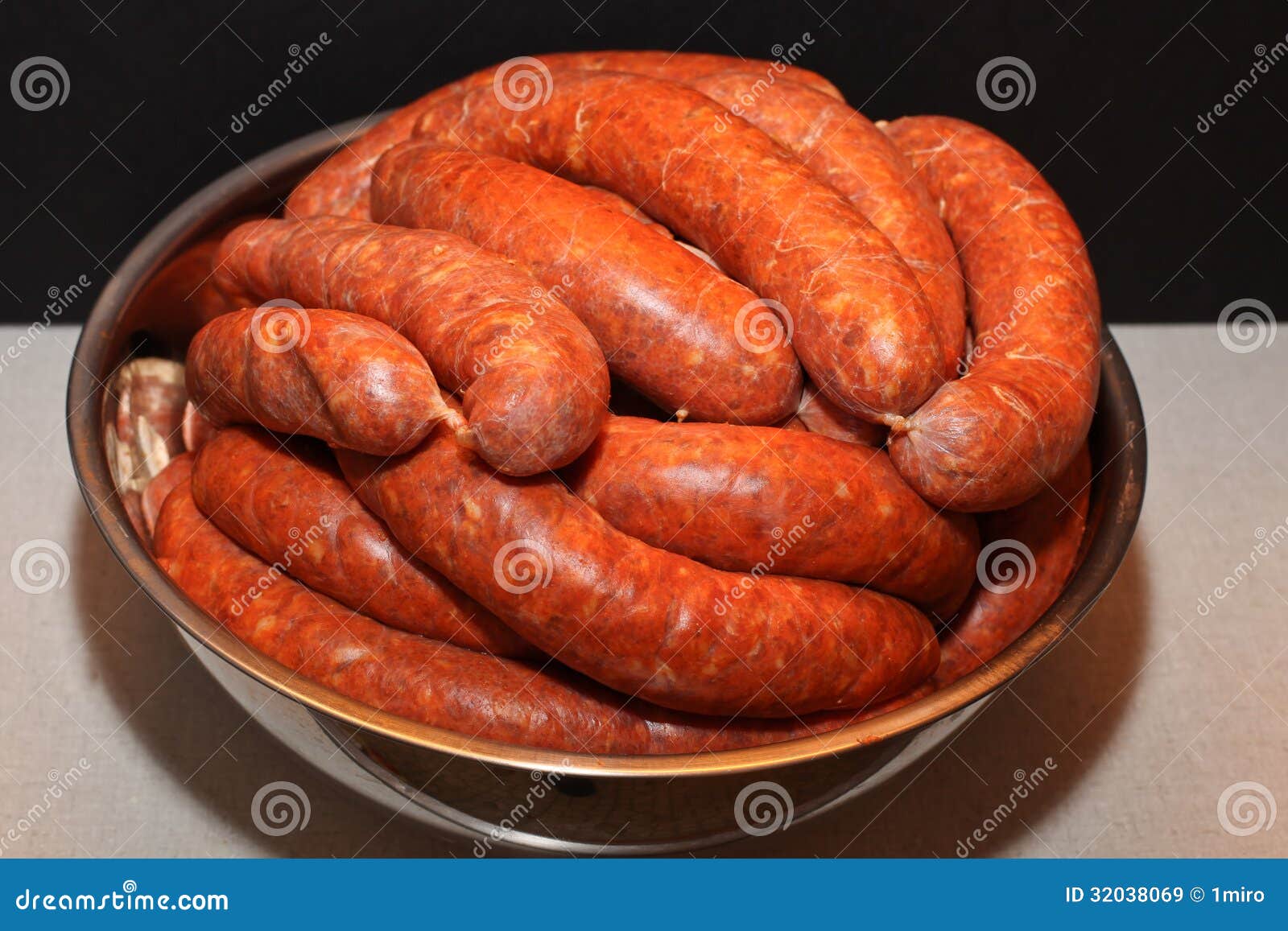 Home made sausages stock image. Image of dinner, cooking - 32038069