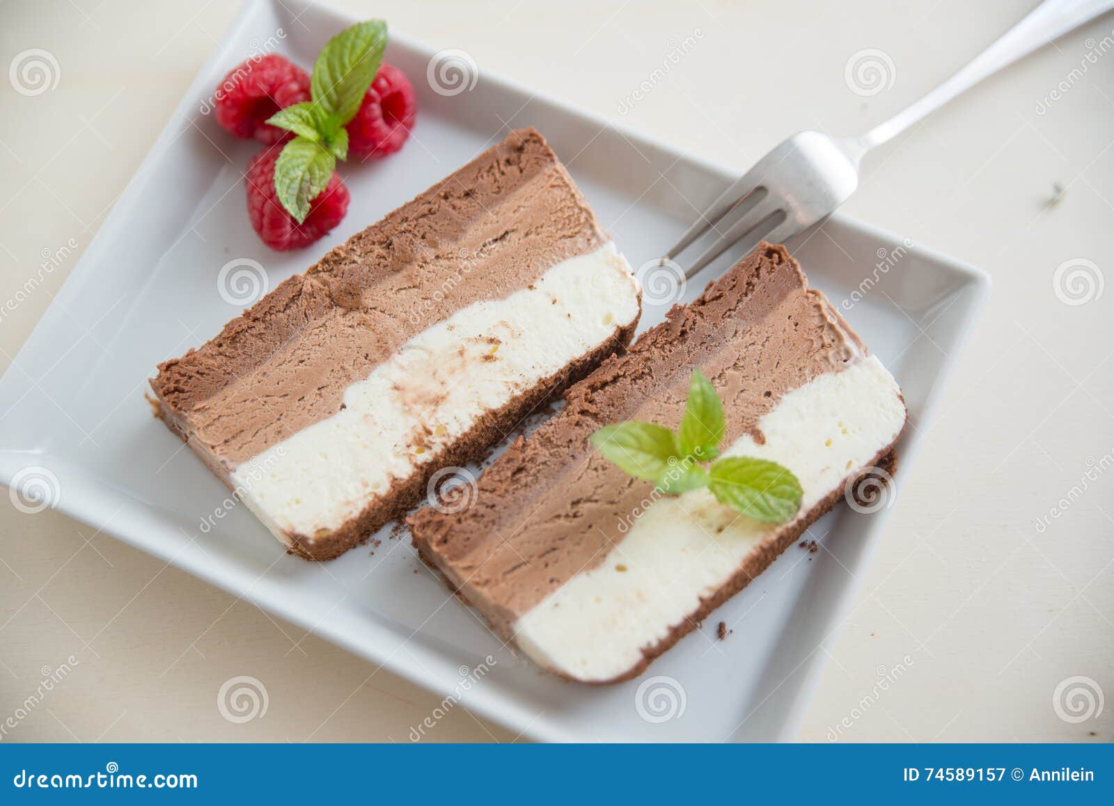 Home Made Semifreddo Ice Cream Stock Image - Image of mousse, frozen ...