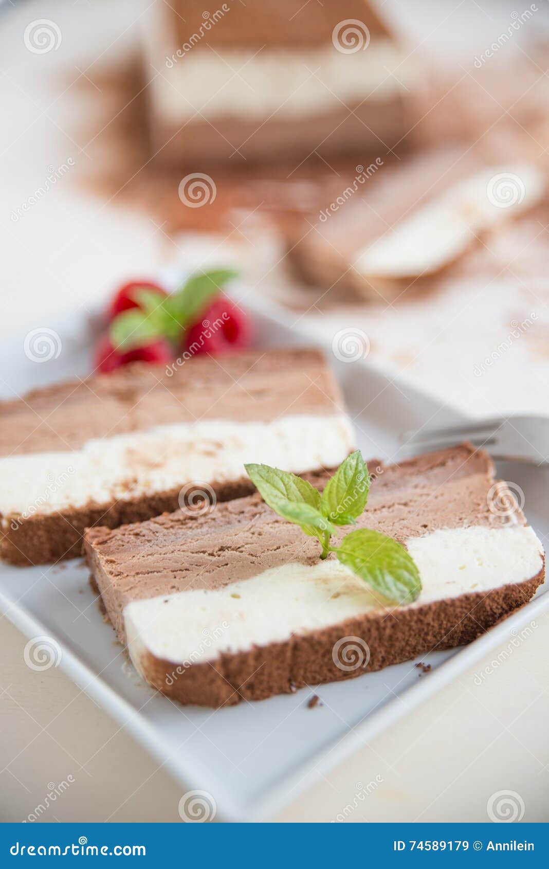 Home Made Semifreddo Ice Cream Stock Image - Image of frozen ...