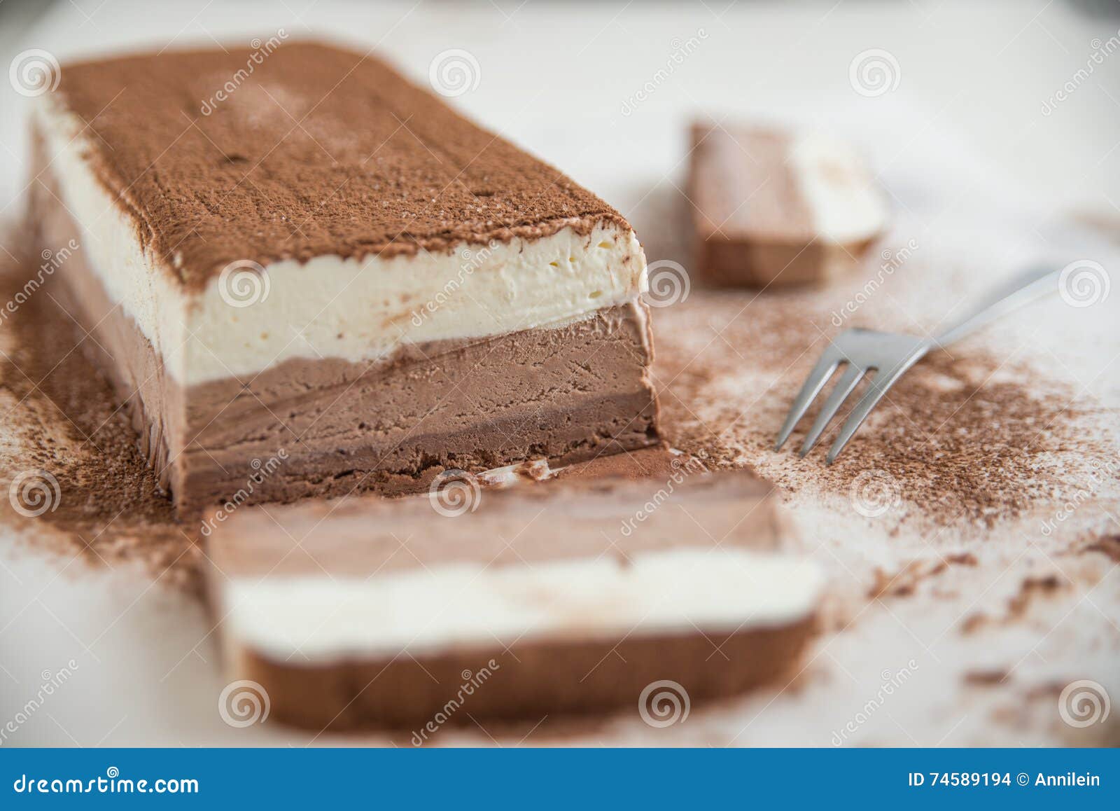 Home Made Semifreddo Ice Cream Stock Photo - Image of cake, mousse ...