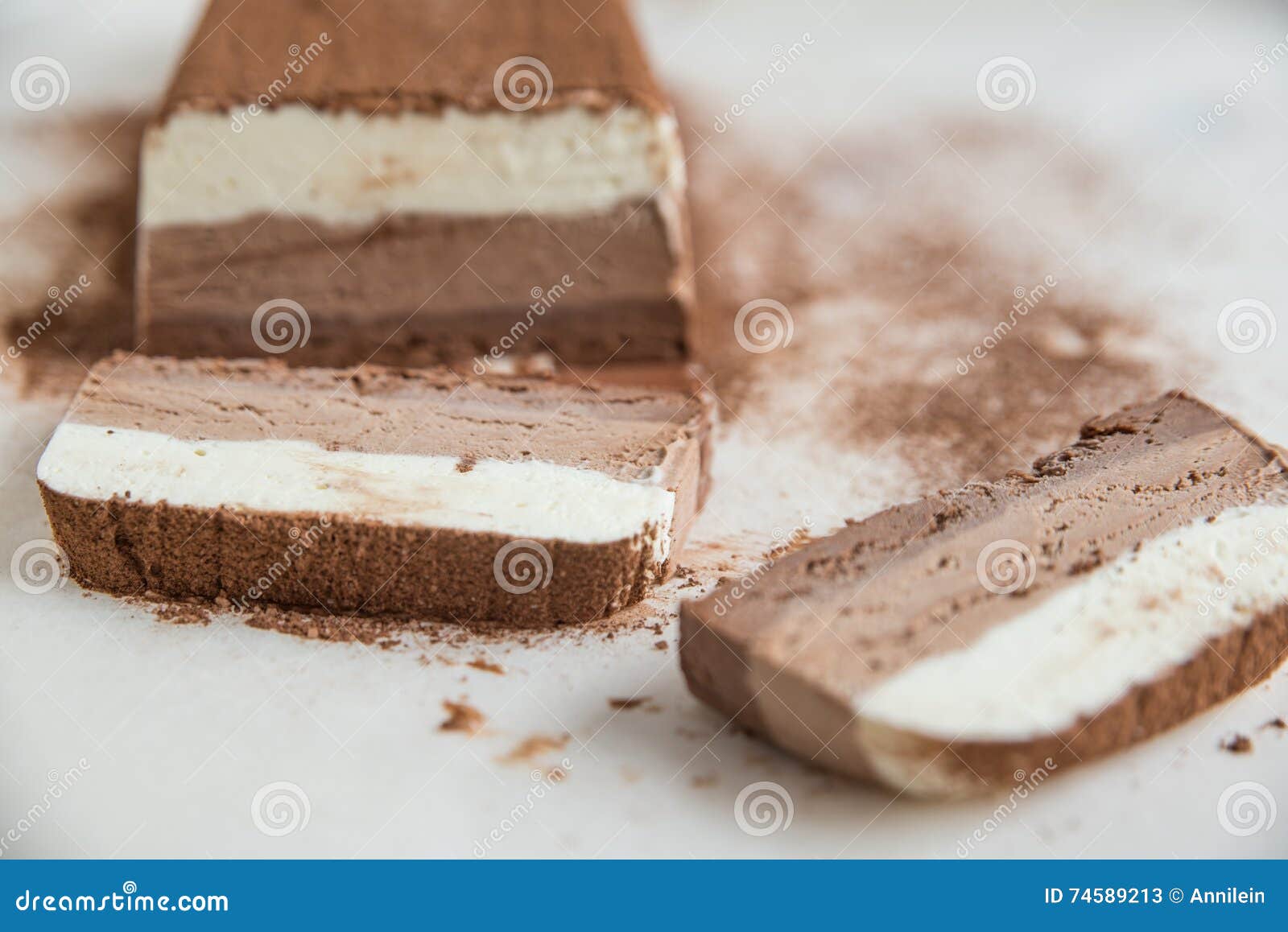 Home Made Semifreddo Ice Cream Stock Image - Image of italian, cake ...
