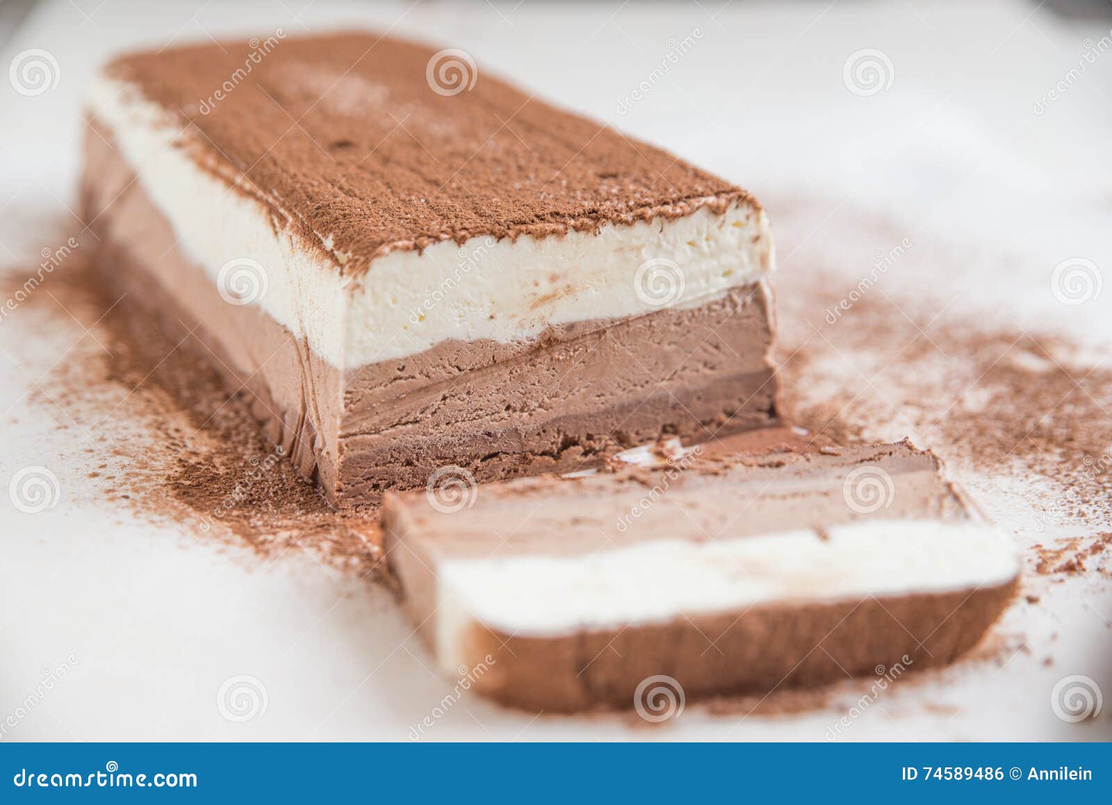 Home Made Semifreddo Ice Cream Stock Photo - Image of cheese ...