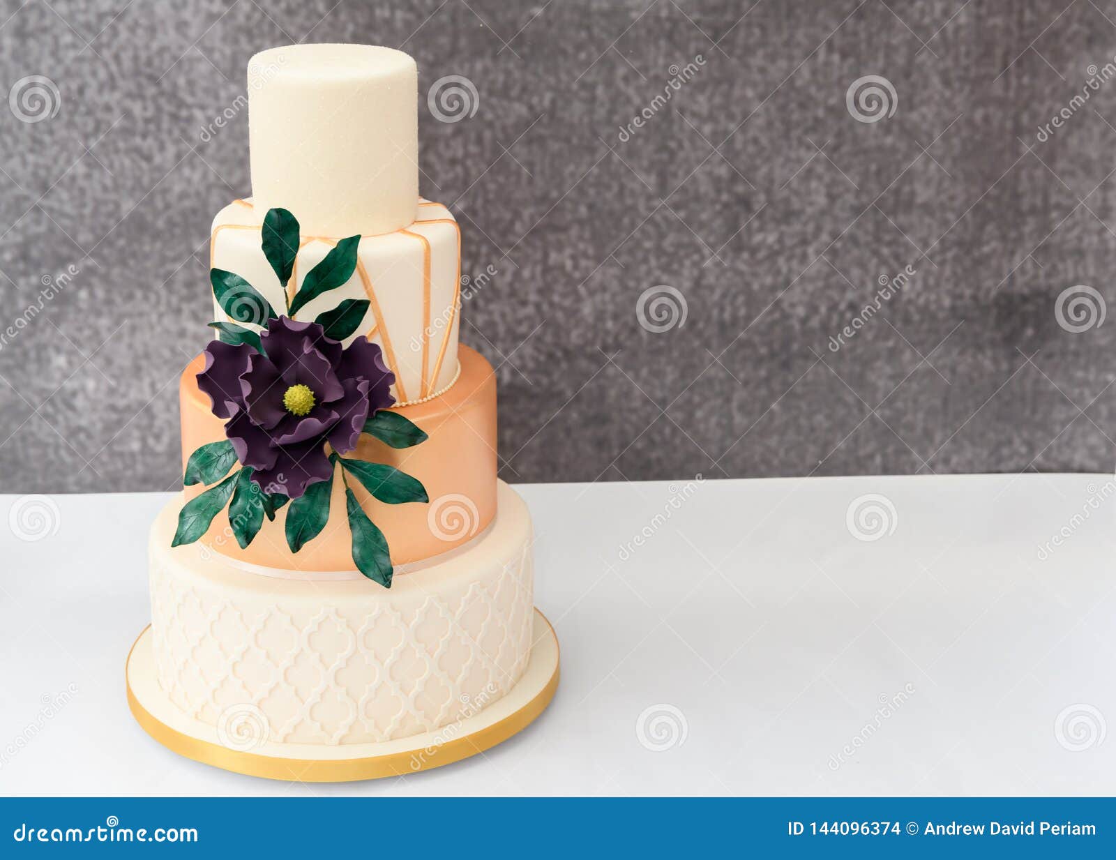 Stacked Wedding Cake stock photo. Image of five, bliss - 144096374