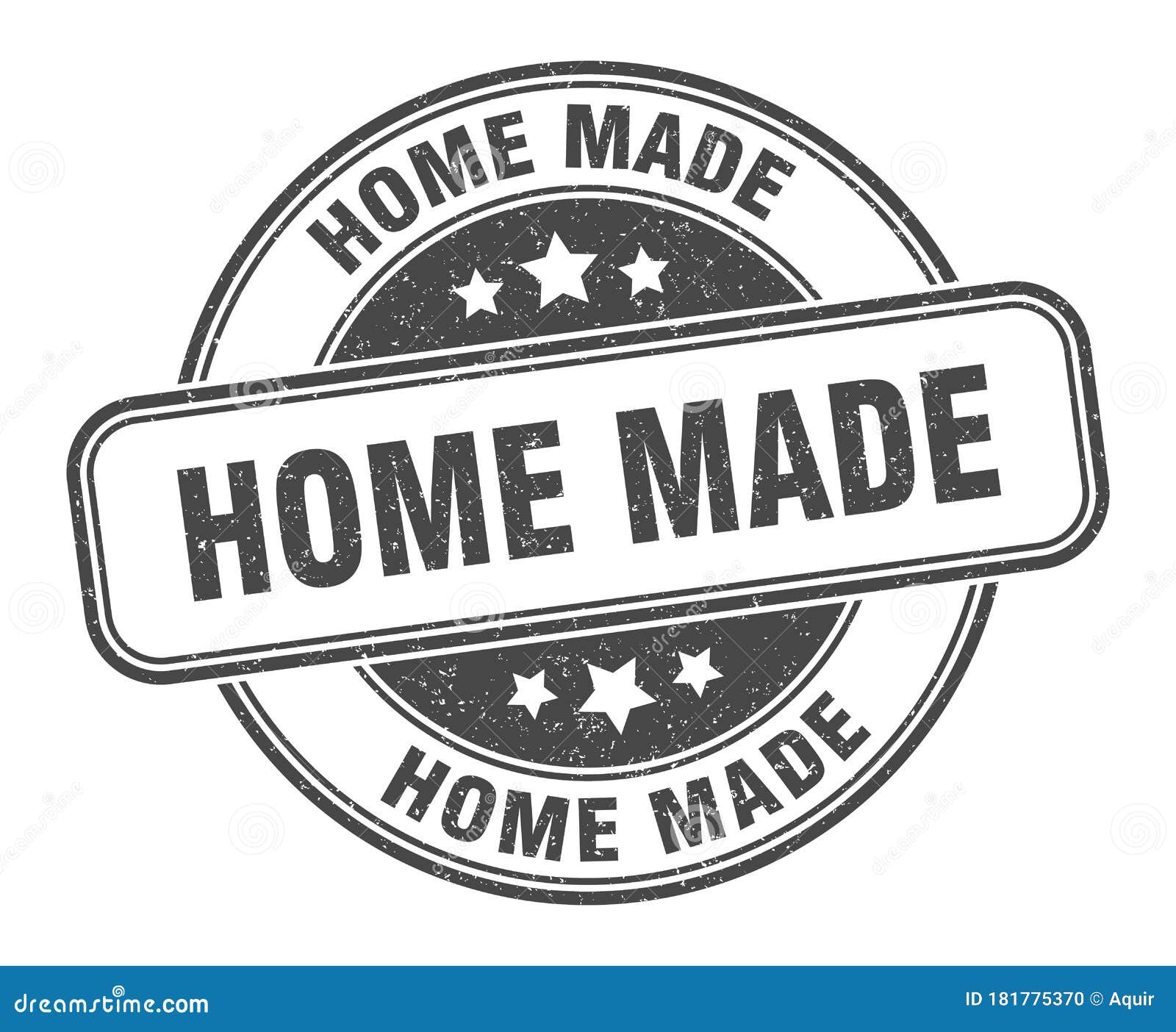 Home Made Stamp. Home Made Round Grunge Sign Stock Vector ...