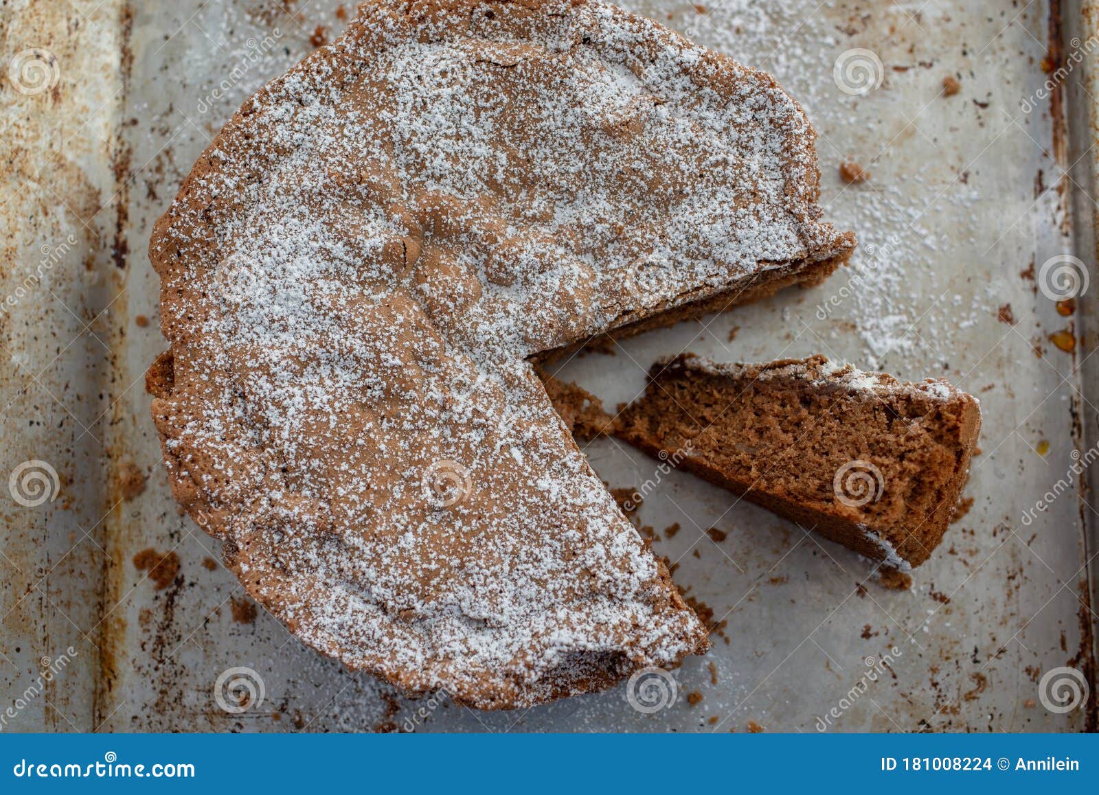 Home Made Sweet Chocolate Chestnut Cake on a Table Stock Photo - Image ...