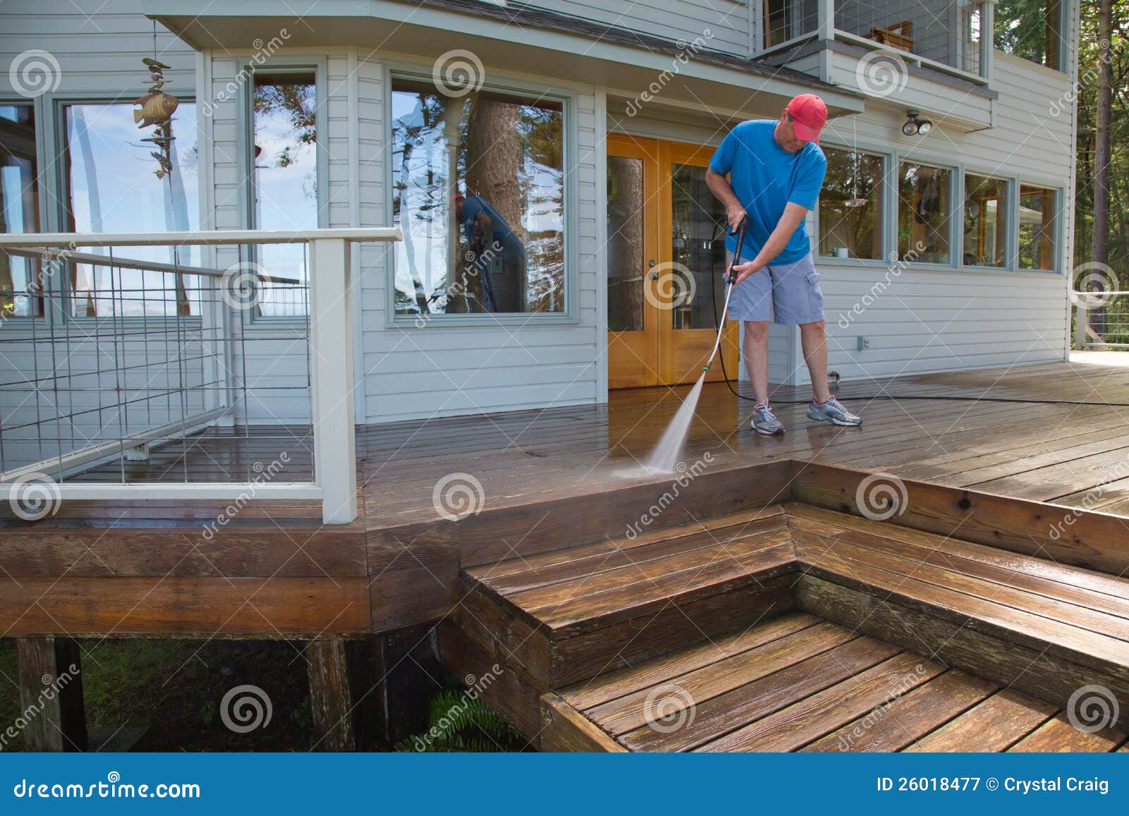 Home Maintenance Pressure Washing Stock Image - Image of wash, hose ...
