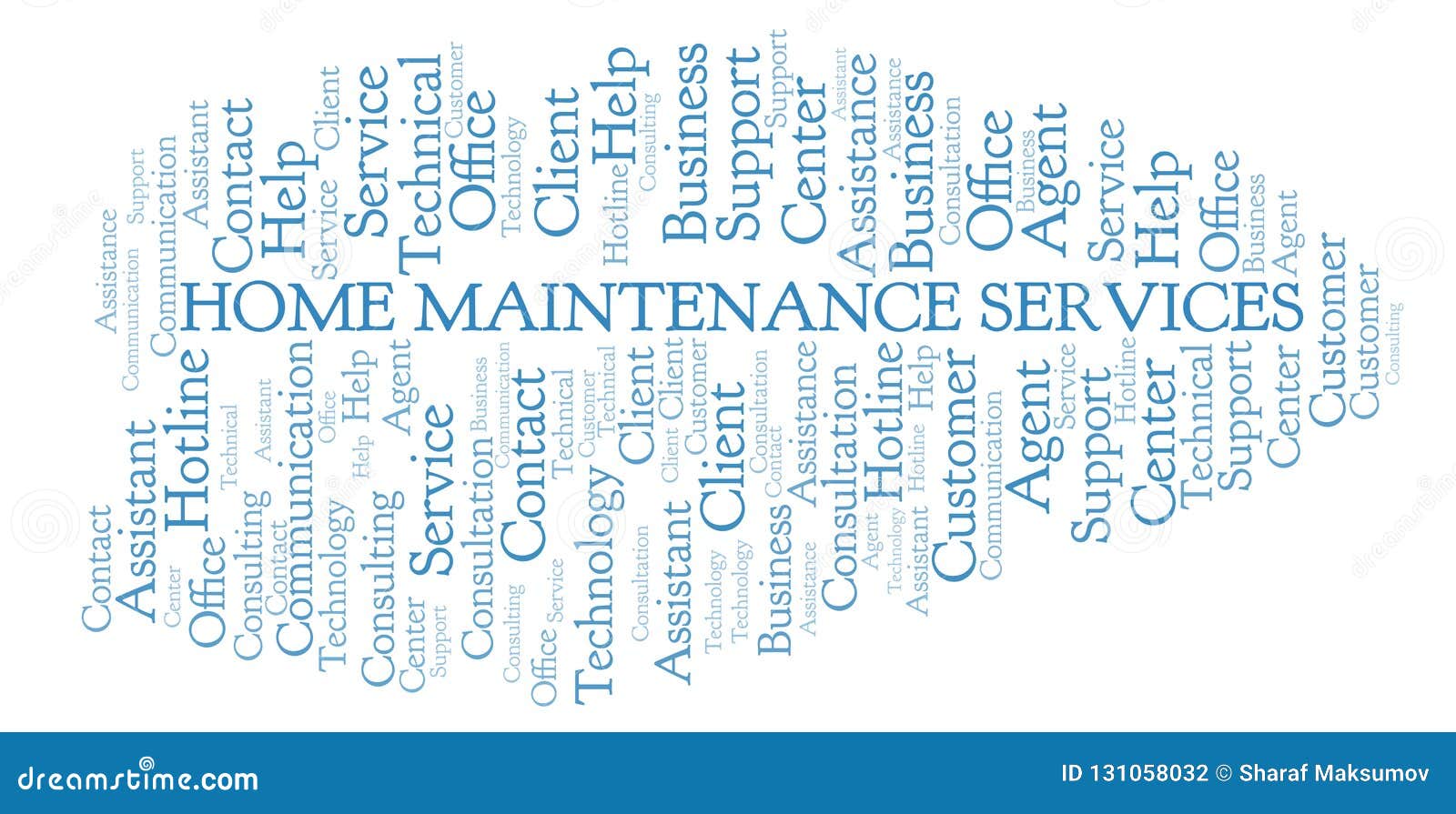 Home Maintenance Services Word Cloud. Stock Illustration - Illustration ...