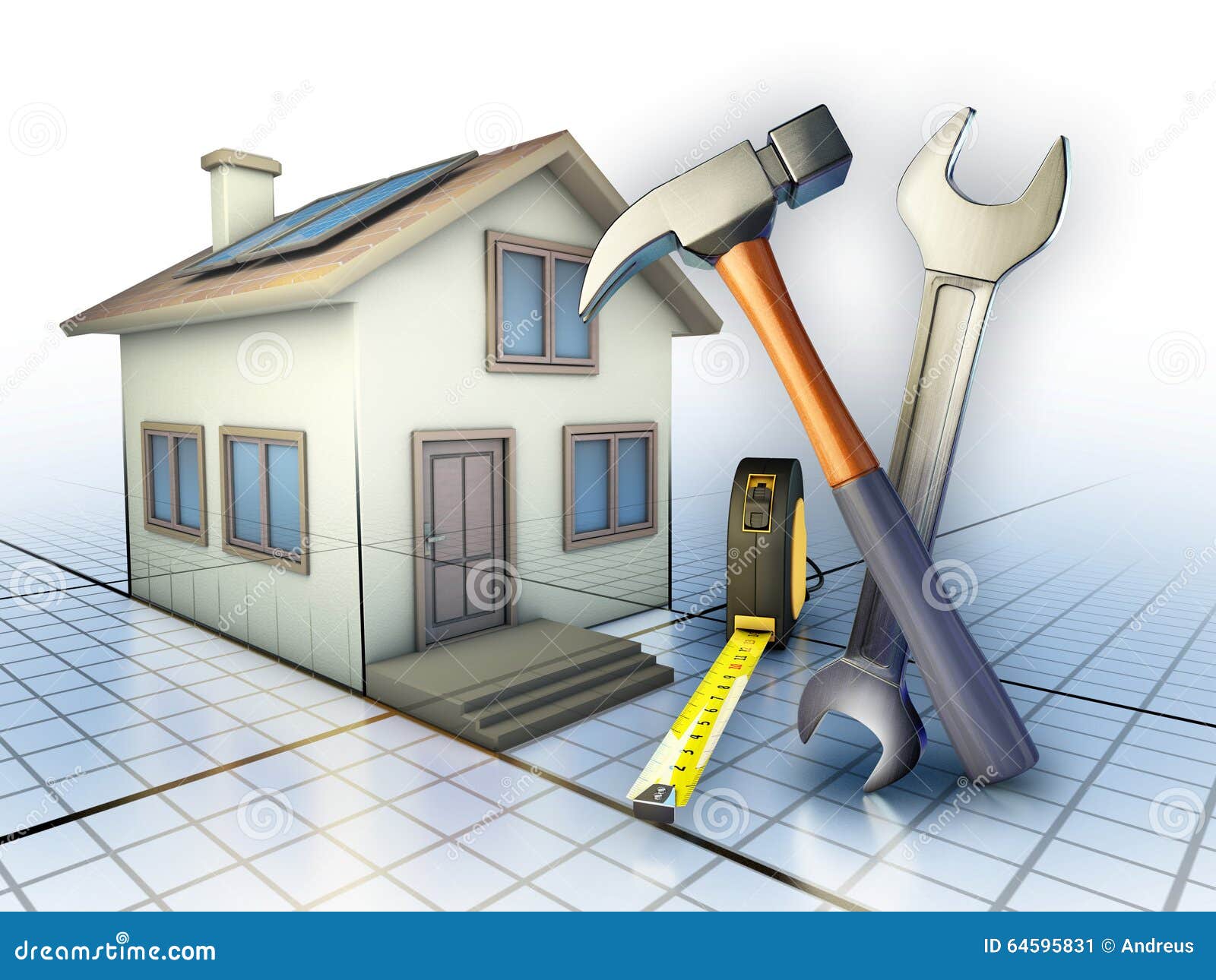 Home maintenance stock illustration. Illustration of concept - 64595831