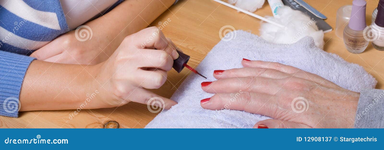 Home Manicure stock image. Image of manicurist, healthy - 12908137