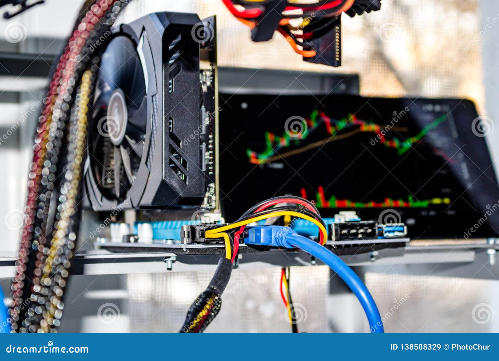 Home Mining Farm for Mining Cryptocurrency Stock Image - Image of ...