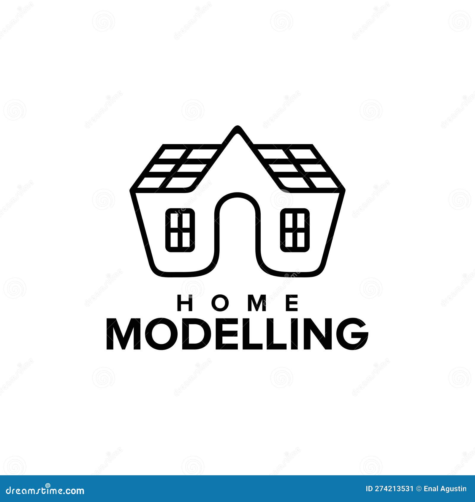 Home Modelling Studio Logo Design Stock Vector - Illustration of ...