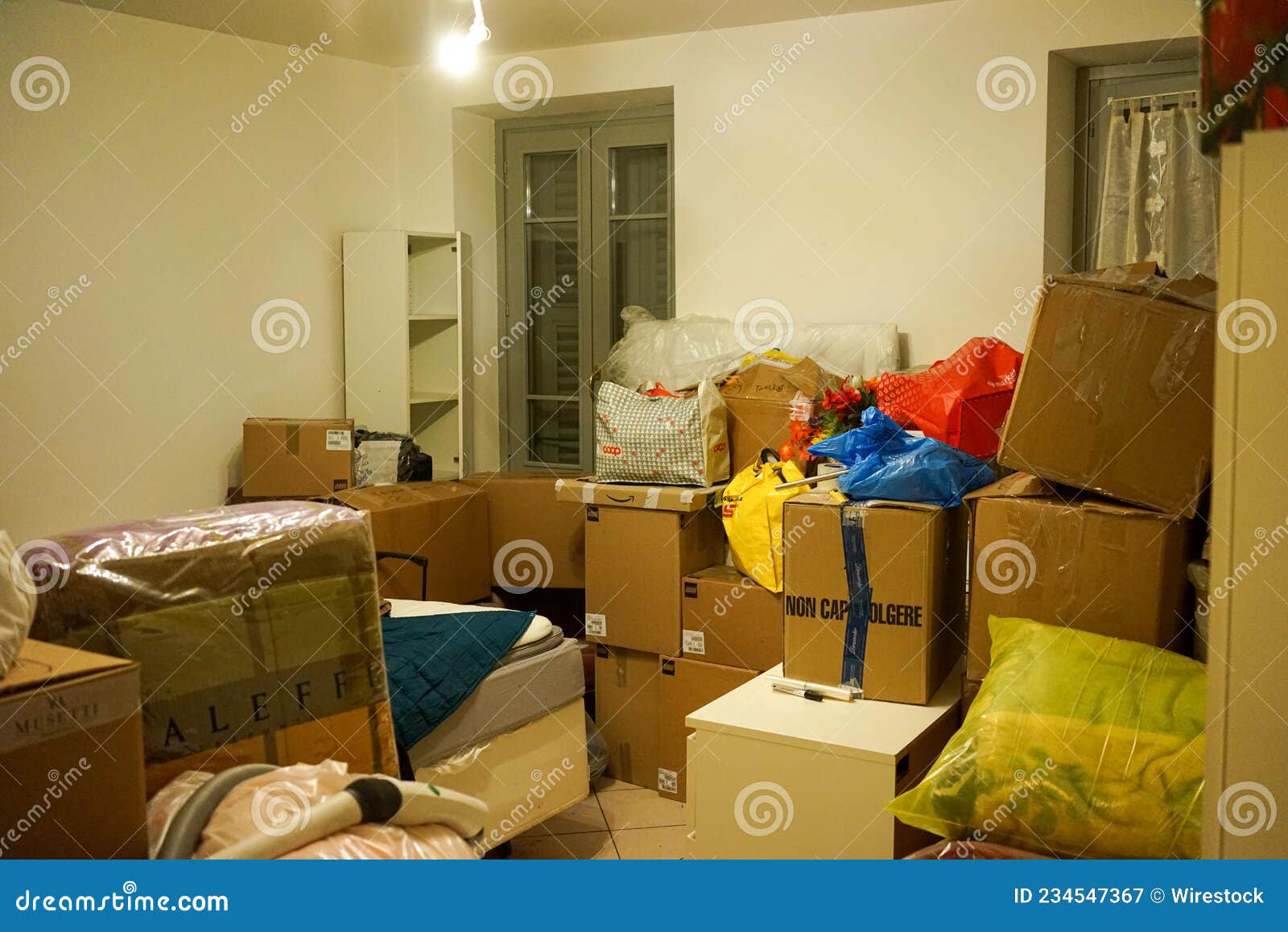 Home Moving Boxes Packed in an Apartment Editorial Photography - Image ...
