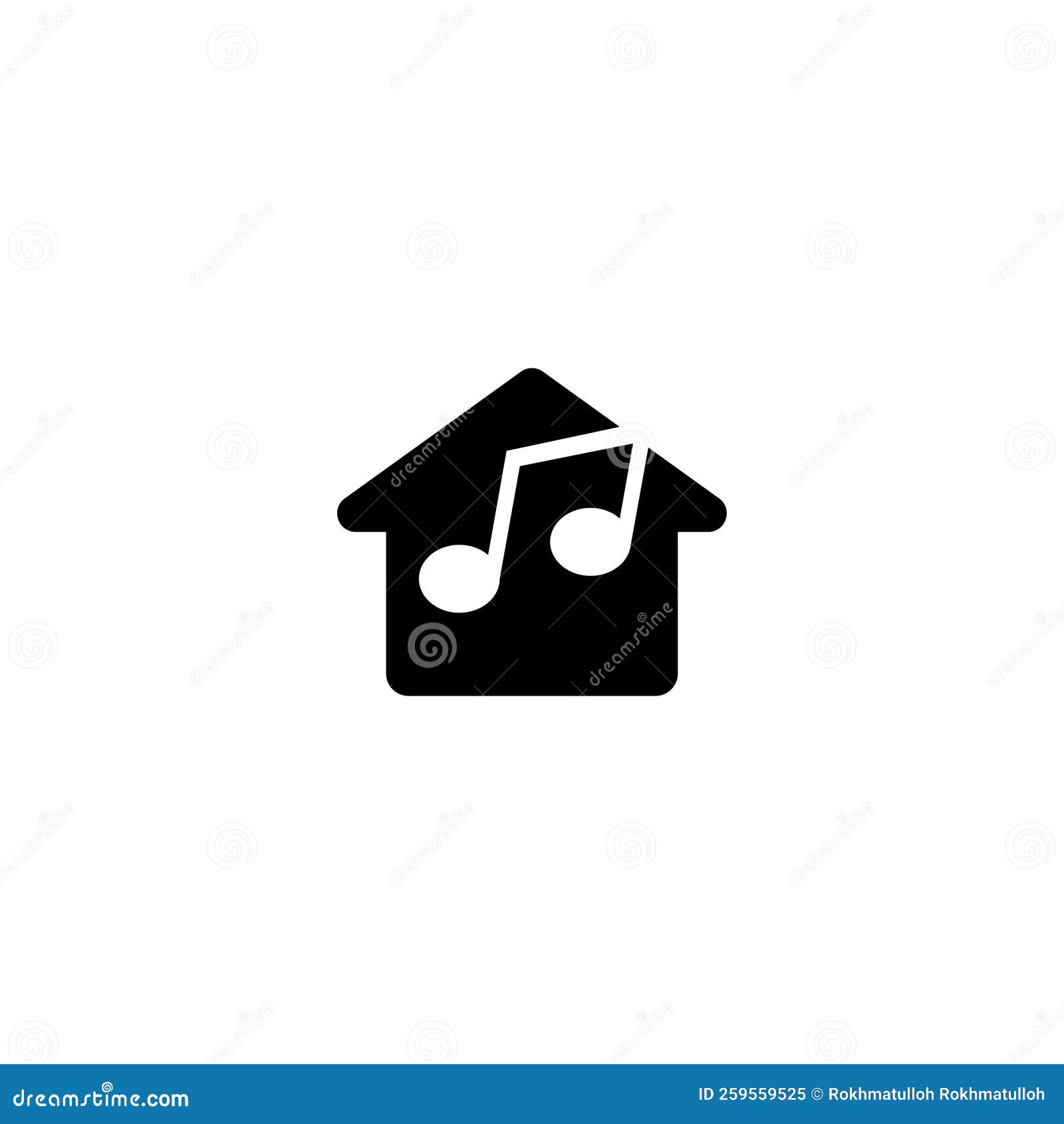 Home Music Logo Illustration Design Vector Stock Vector - Illustration ...