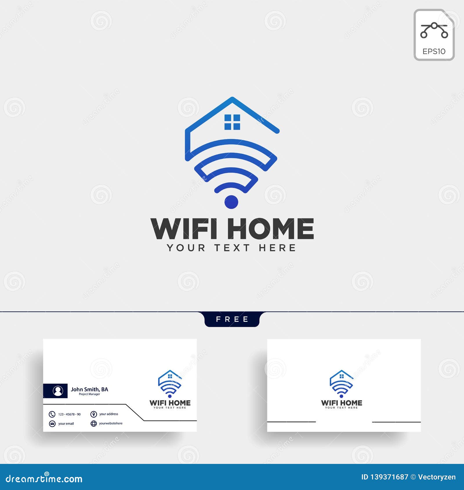 Home Network Connection Logo Template Vector Illustration Stock Vector ...