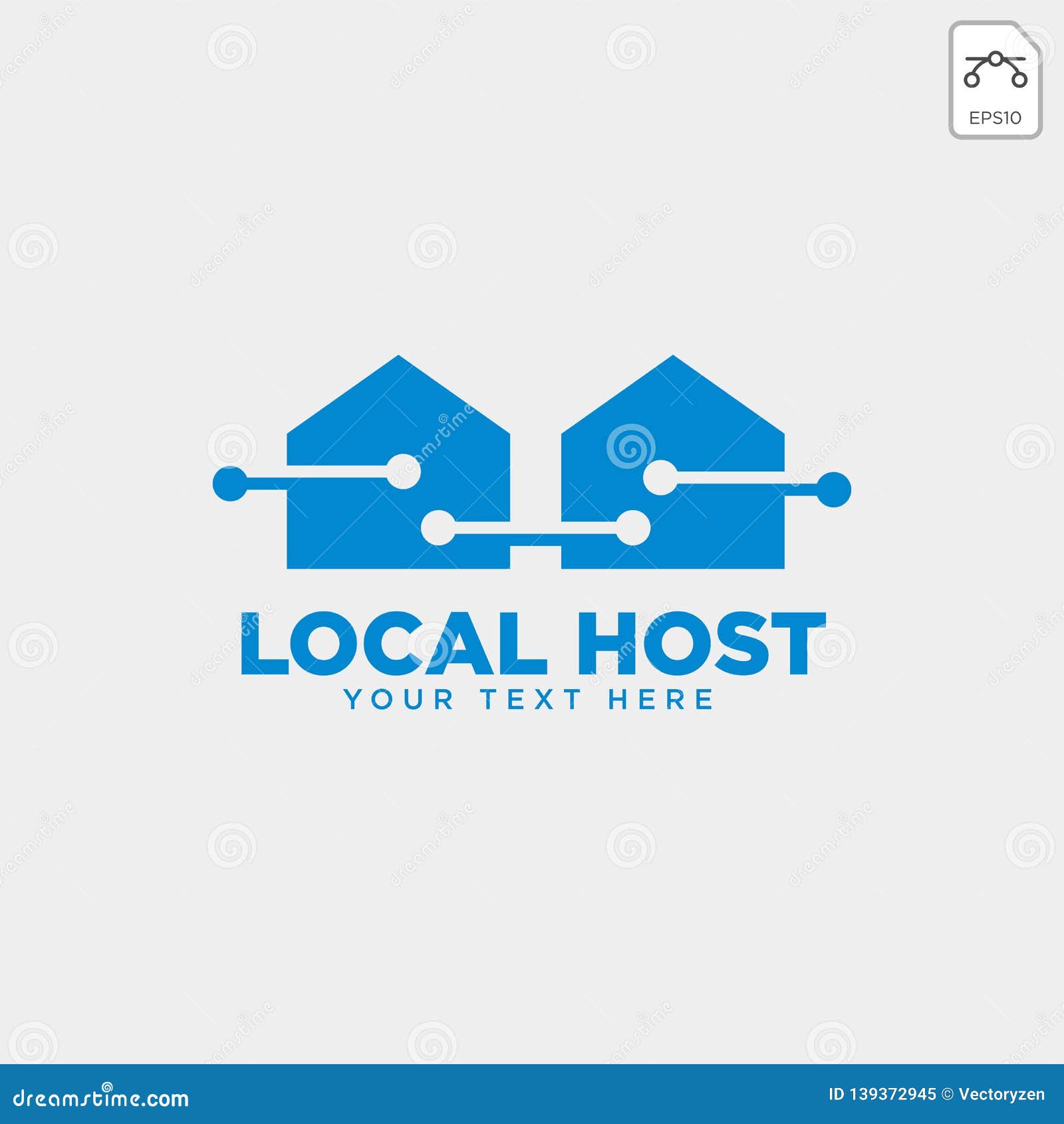 Home Network Connection Logo Template Vector Illustration Stock Vector ...