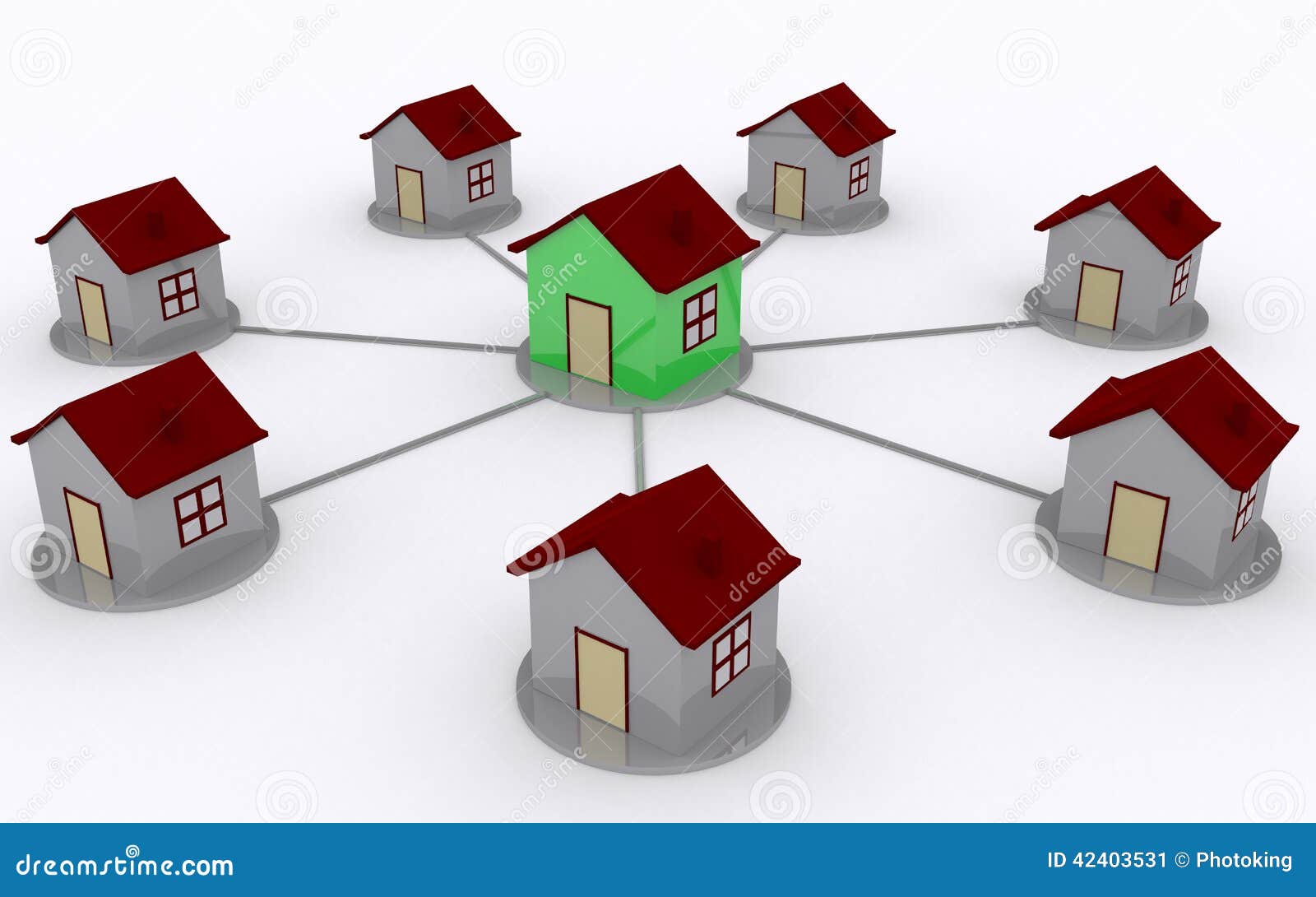 Home network stock illustration. Illustration of investment - 42403531