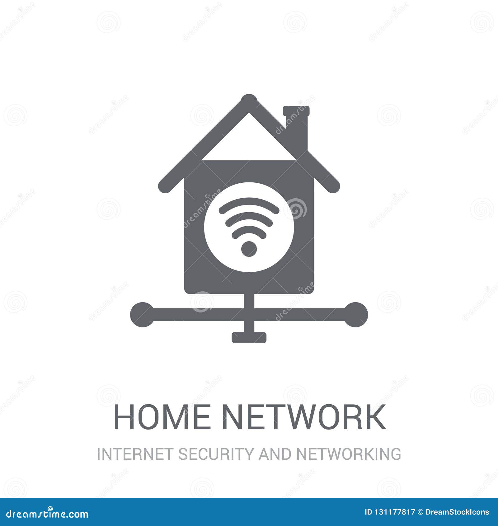 Home Network Icon. Trendy Home Network Logo Concept on White Background ...