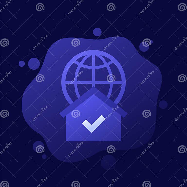 Home Network Icon for Web and Apps, Vector Design Stock Vector ...