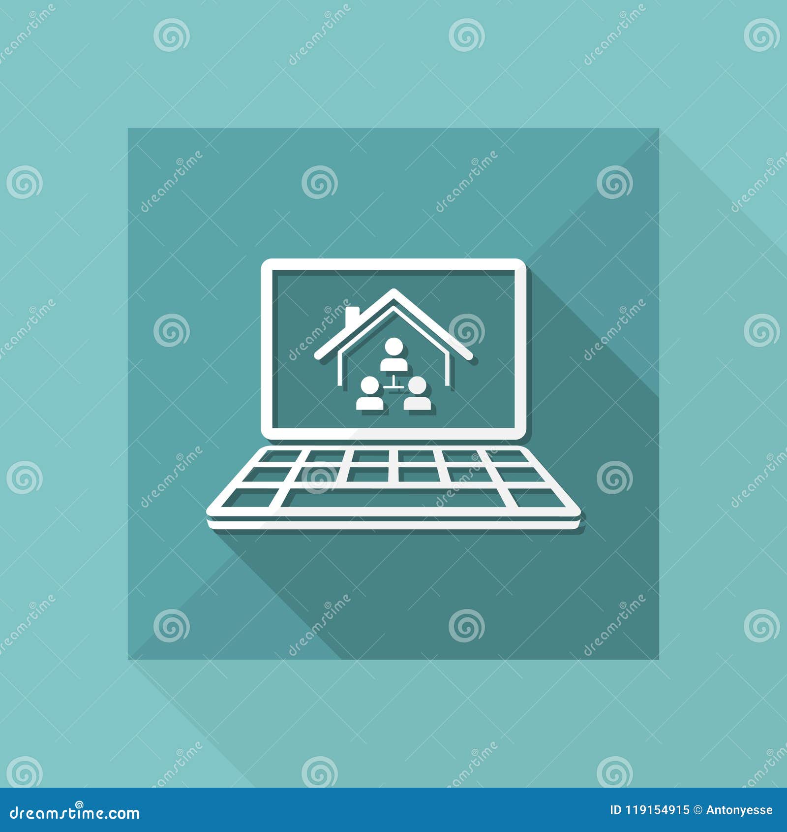 Home Network System - Vector Icon of Computer Application Stock Vector ...