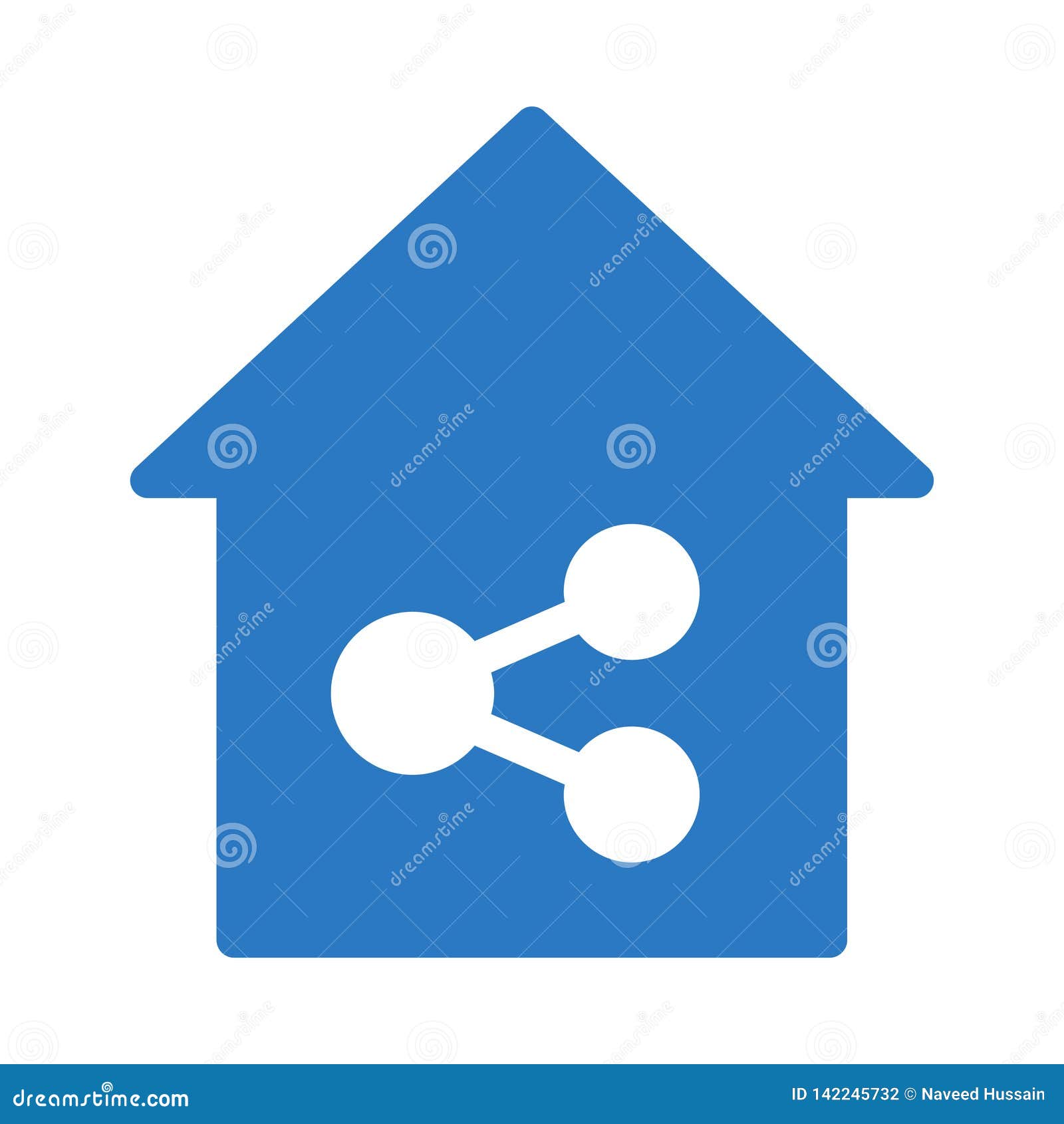 Home Network Glyph Color Flat Vector Icon Stock Illustration ...