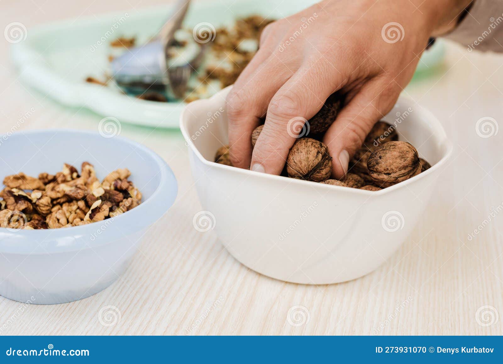 Home nuts peeling stock photo. Image of ingredient, brown - 273931070
