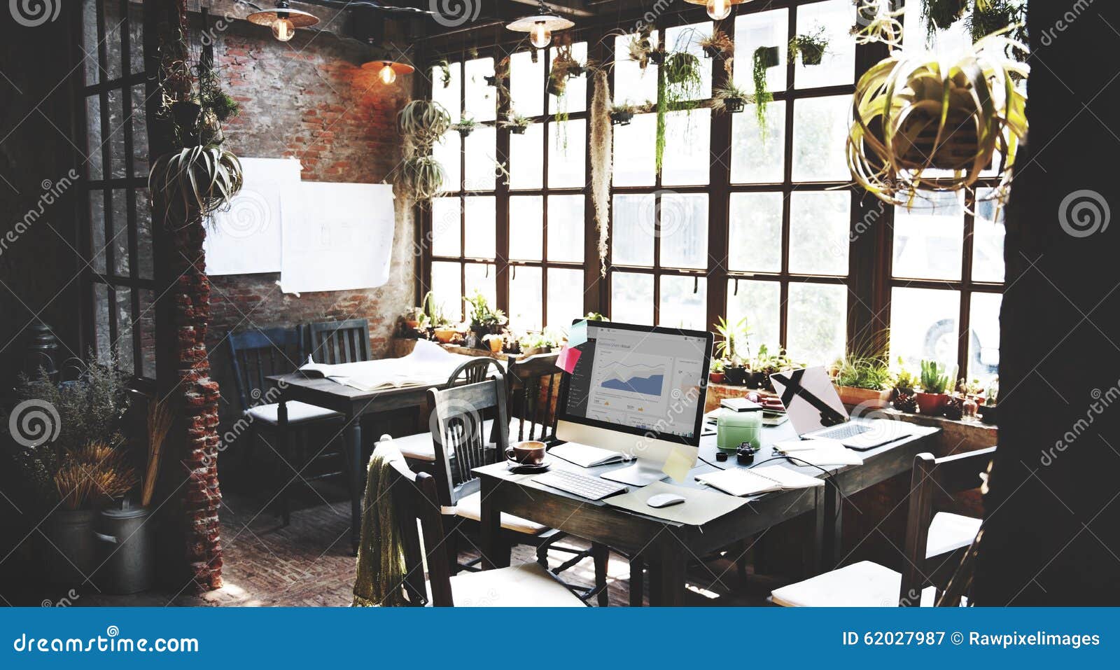 Home Office Design Workspace Room Concept Stock Image - Image of indoor ...