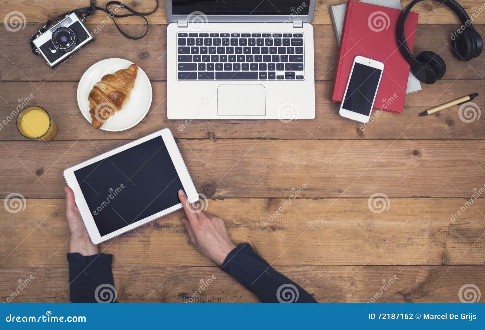 Home Office Hero Header Image Stock Photo - Image of items, school ...
