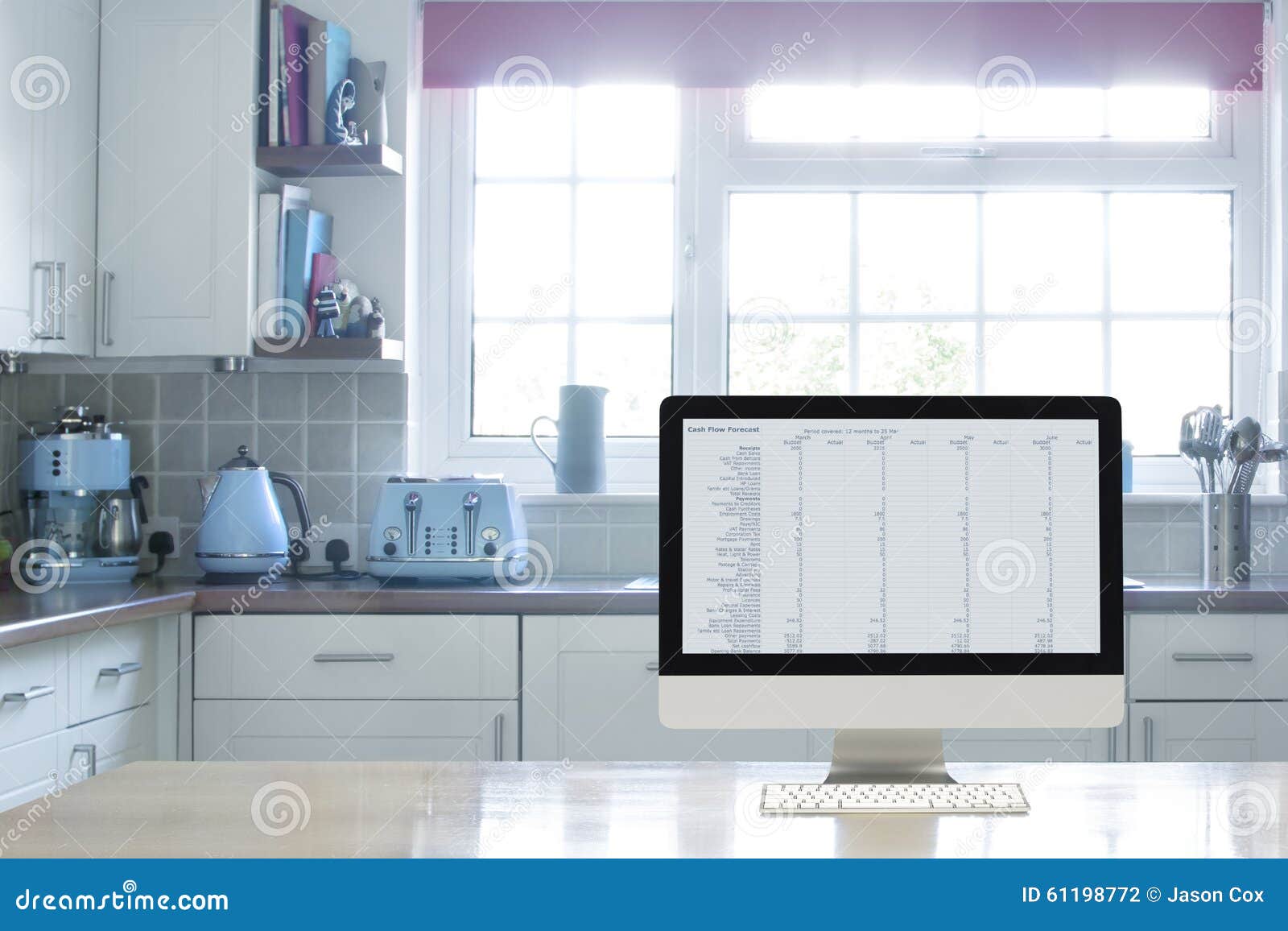 Home Office Interior Set Up Stock Photo - Image of working, equipment ...