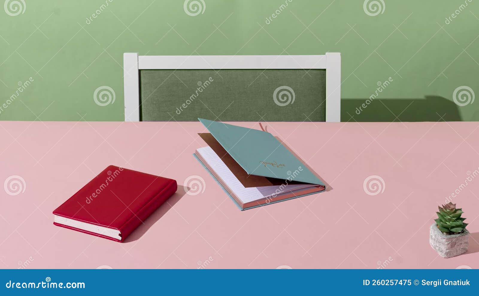 Home Office Modern Workplace for Business and Study. Notebook or Diary ...