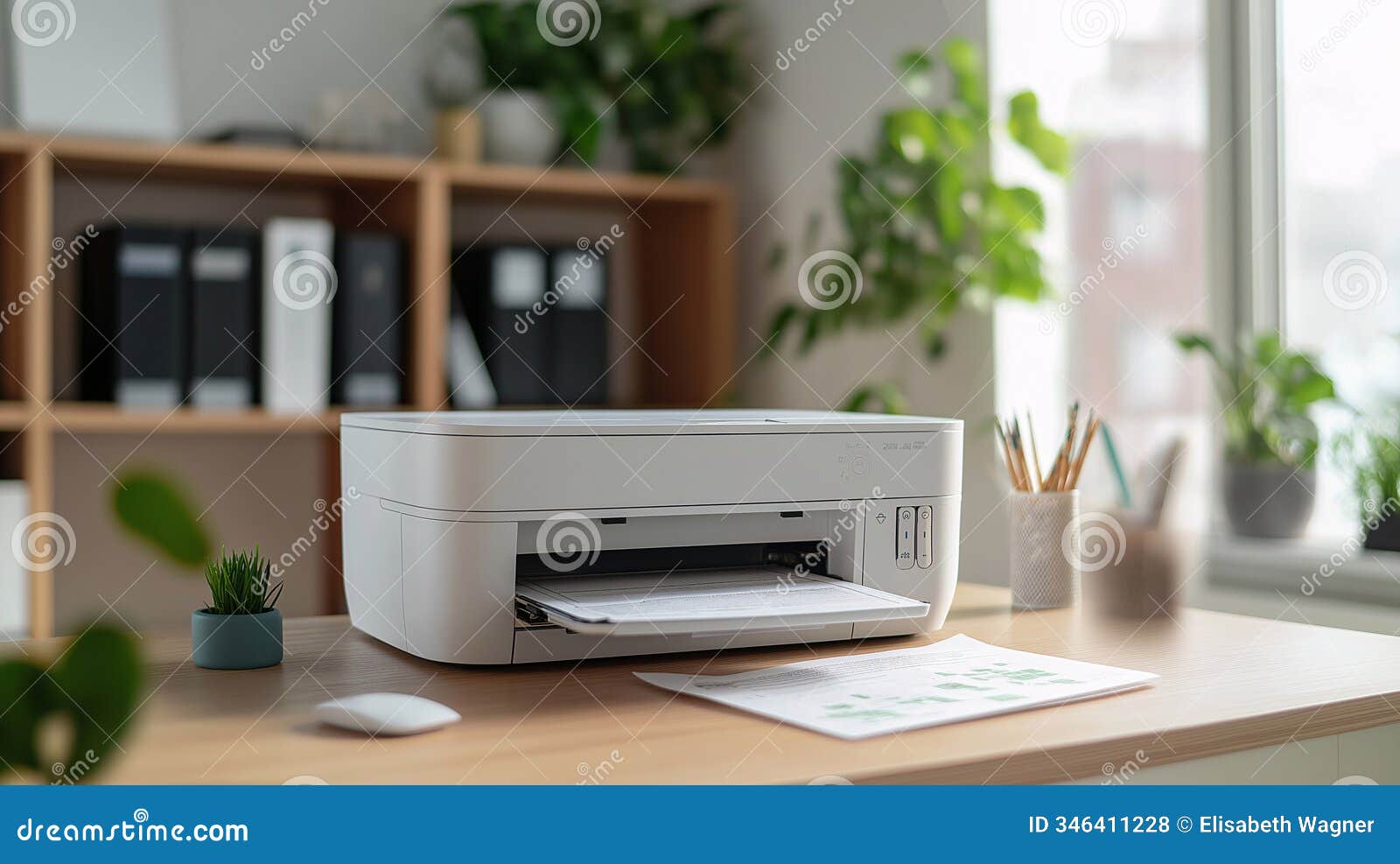 Office InkJet Printer Vector Illustration | CartoonDealer.com #19431908