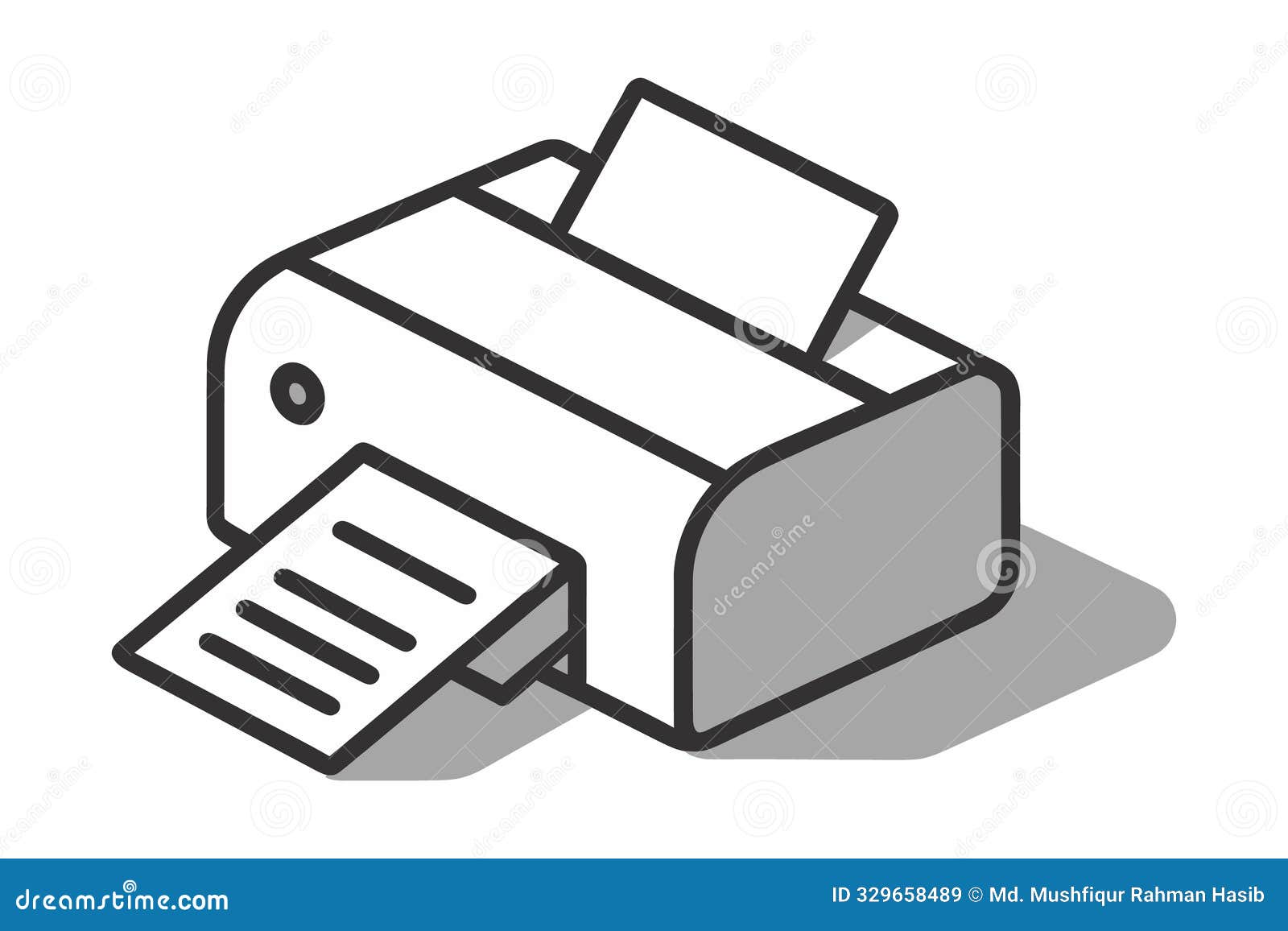 3d Printer Flat Landing Page Website Template. Medical Nanorobot ...