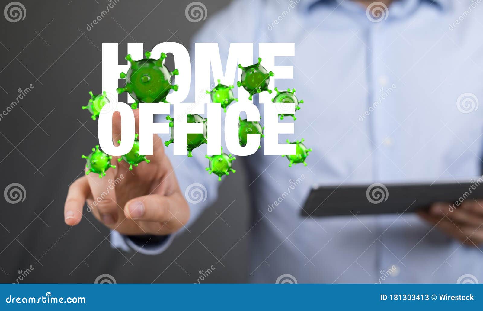 A Home Office Suffering from a Cold at Work and at Home Stock Image ...